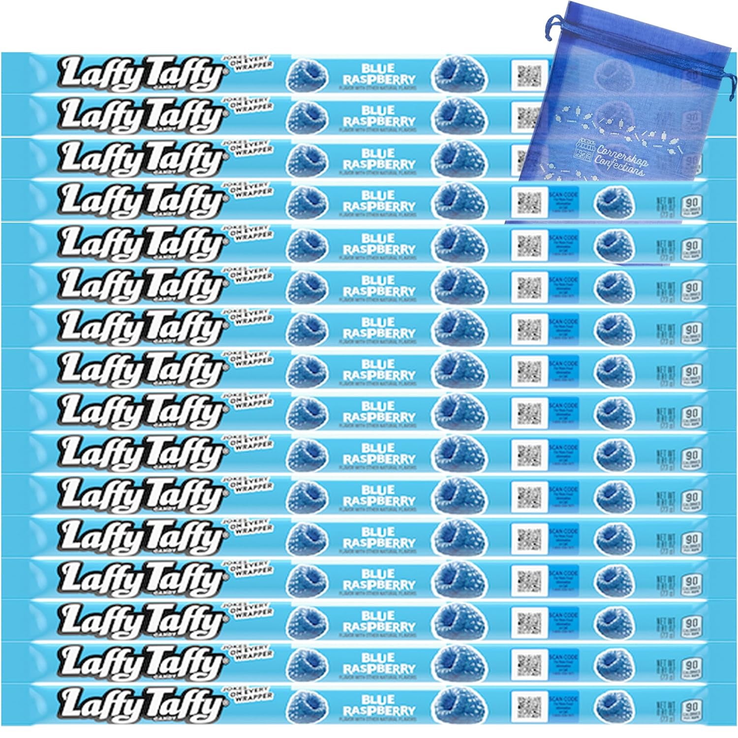 Laffy Taffy Ropes Lover's Blue Raspberry Flavor Bundle Pack - 16 ...
