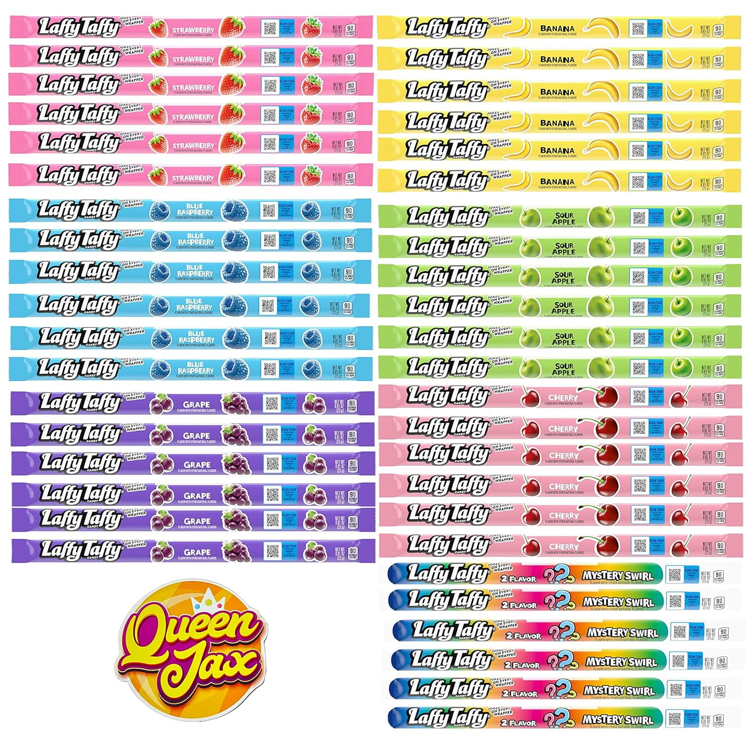 Laffy Taffy Ropes Variety Pack 42 Pack 6 Of Each Flavor All 7