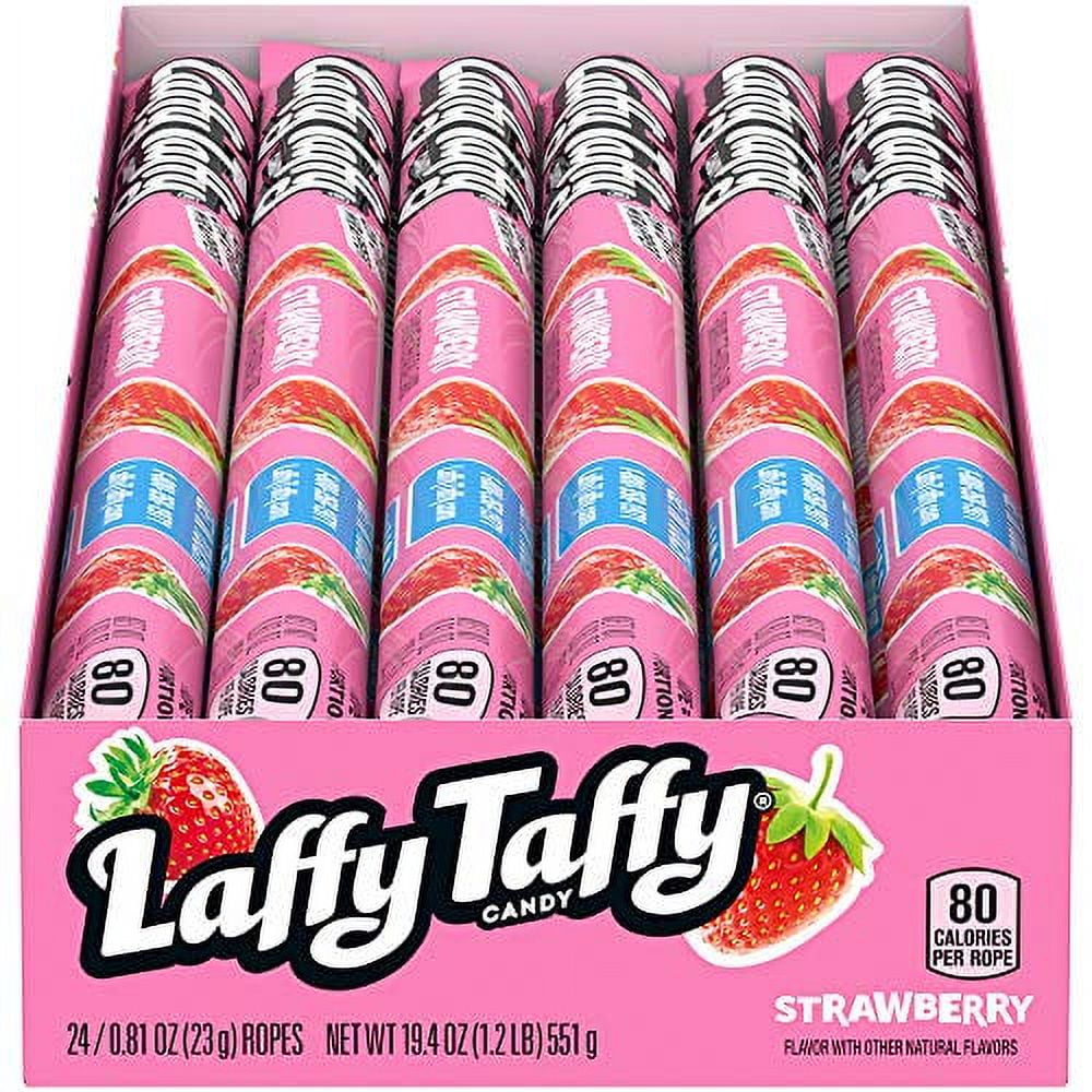 Laffy Taffy, Chewy Candy Rope, 0.81oz, Strawberry Flavor - Walmart.com