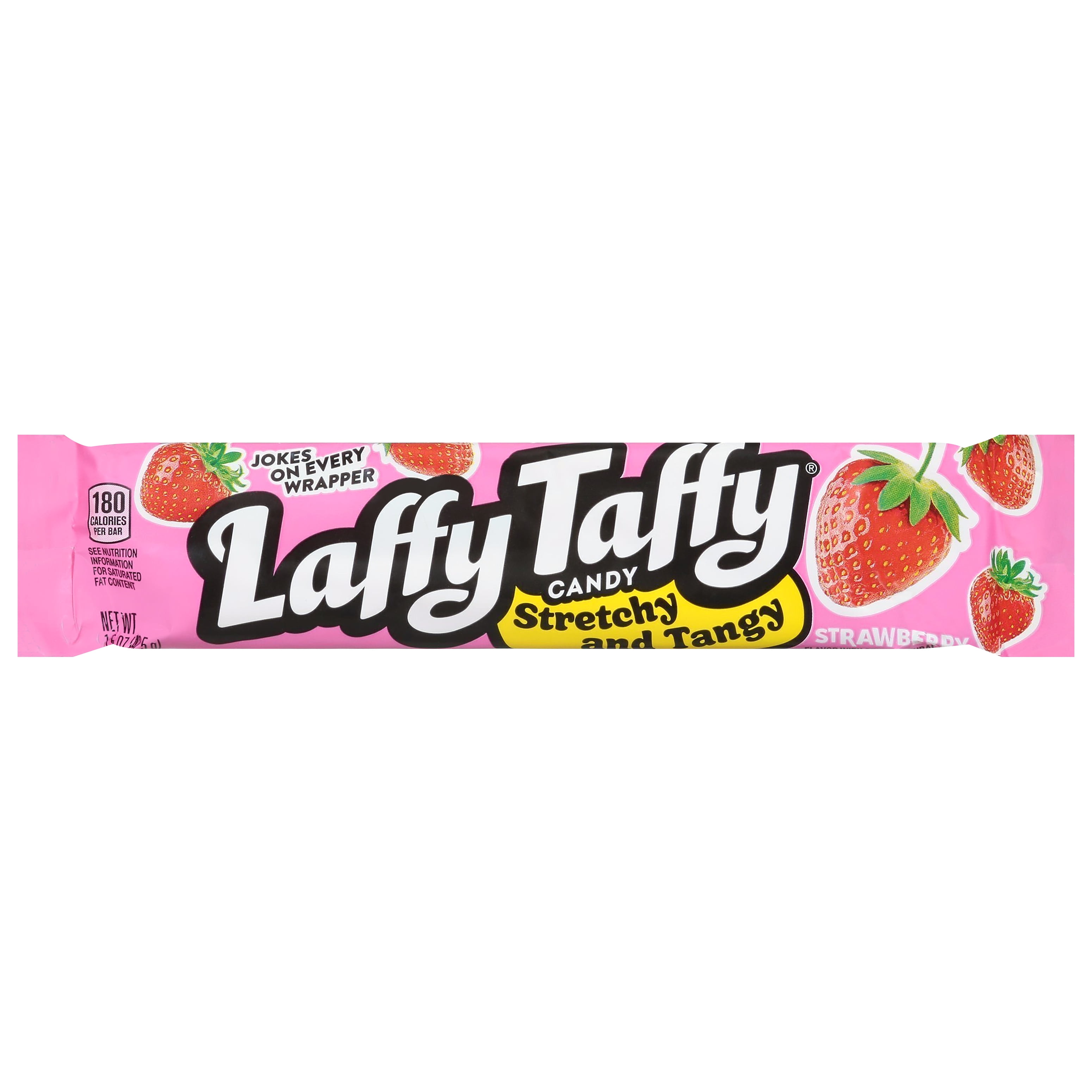 Laffy Taffy, Stretchy & Tangy Strawberry Flavored Candy 1.5 oz (Pack of ...