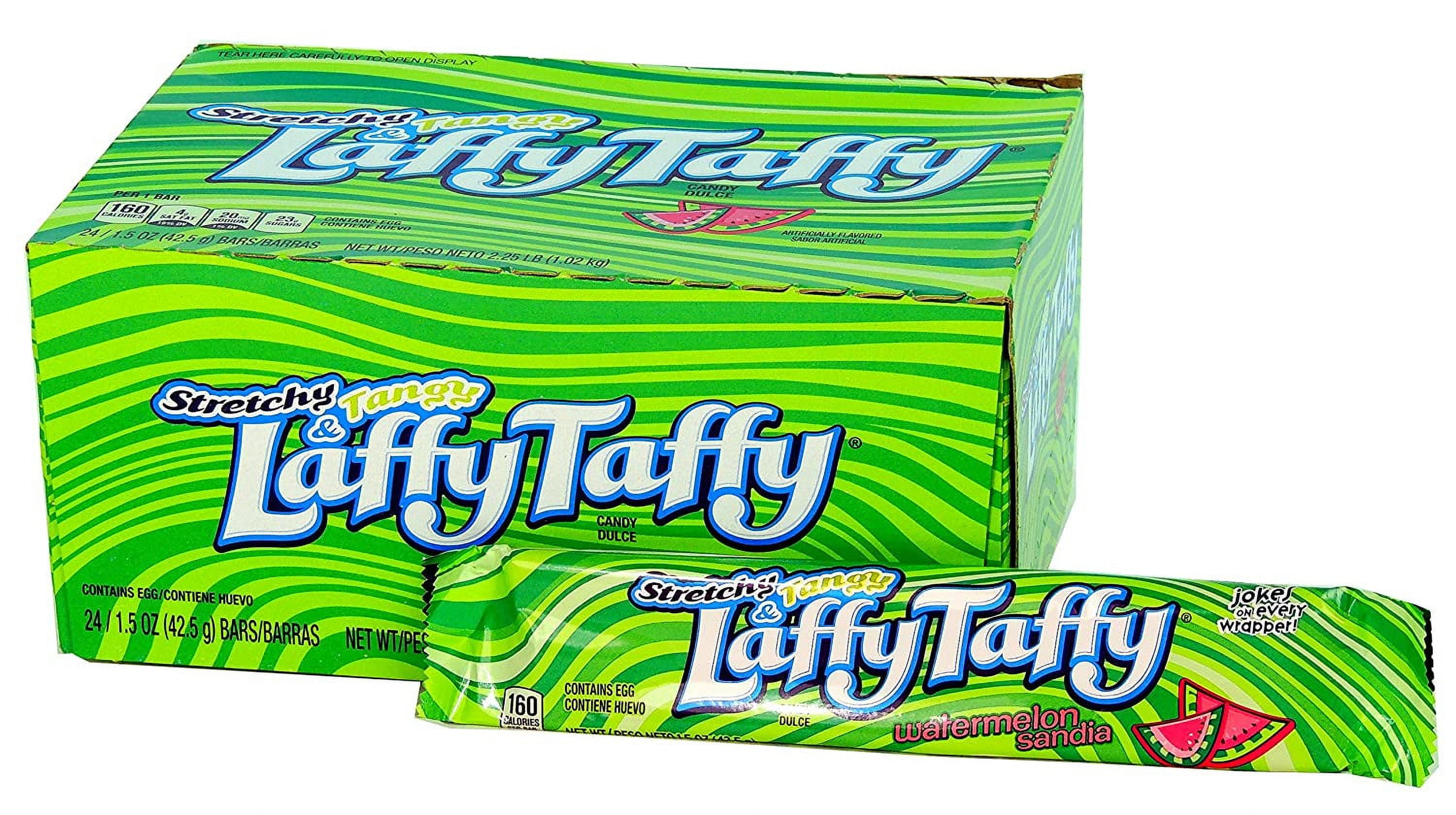 Laffy Taffy, Watermelon, Count 24 (1.5 oz) - Sugar Candy / Grab ...
