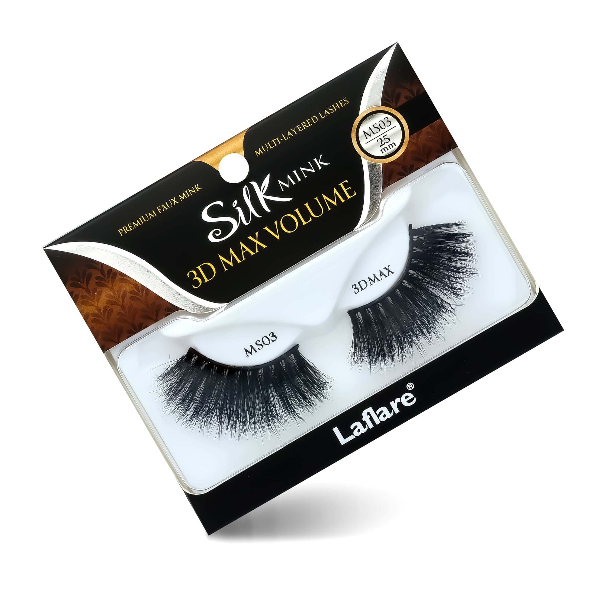 Laflare 3D SILK MINK MAX VOLUME LASH-MS03 - Walmart.com