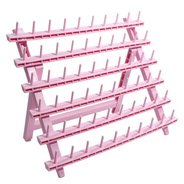 54-Spool Sewing Thread Rack, Wall-Mounted Sewing Thread Holder with ...
