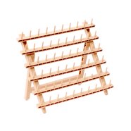 New brothread 2-Pack 60 Spool Wood Organizer - Wall Mountable Thread ...