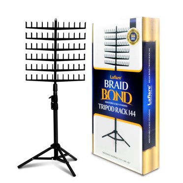 Adjustable Braiding Hair Rack 160 Pegs, Double-Sided Standing Hair ...