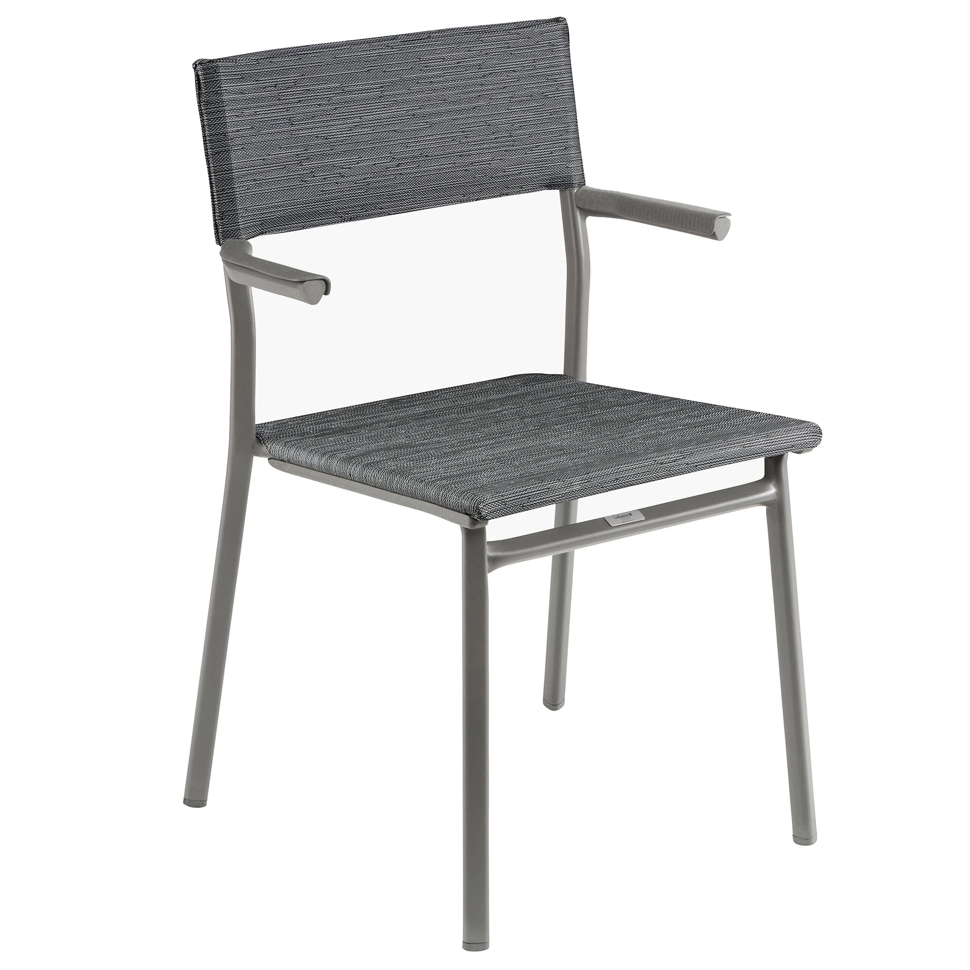 Lafuma Batyline Duo ORON Outdoor Armchair, Titanium/Obsidian (Set of 2 ...