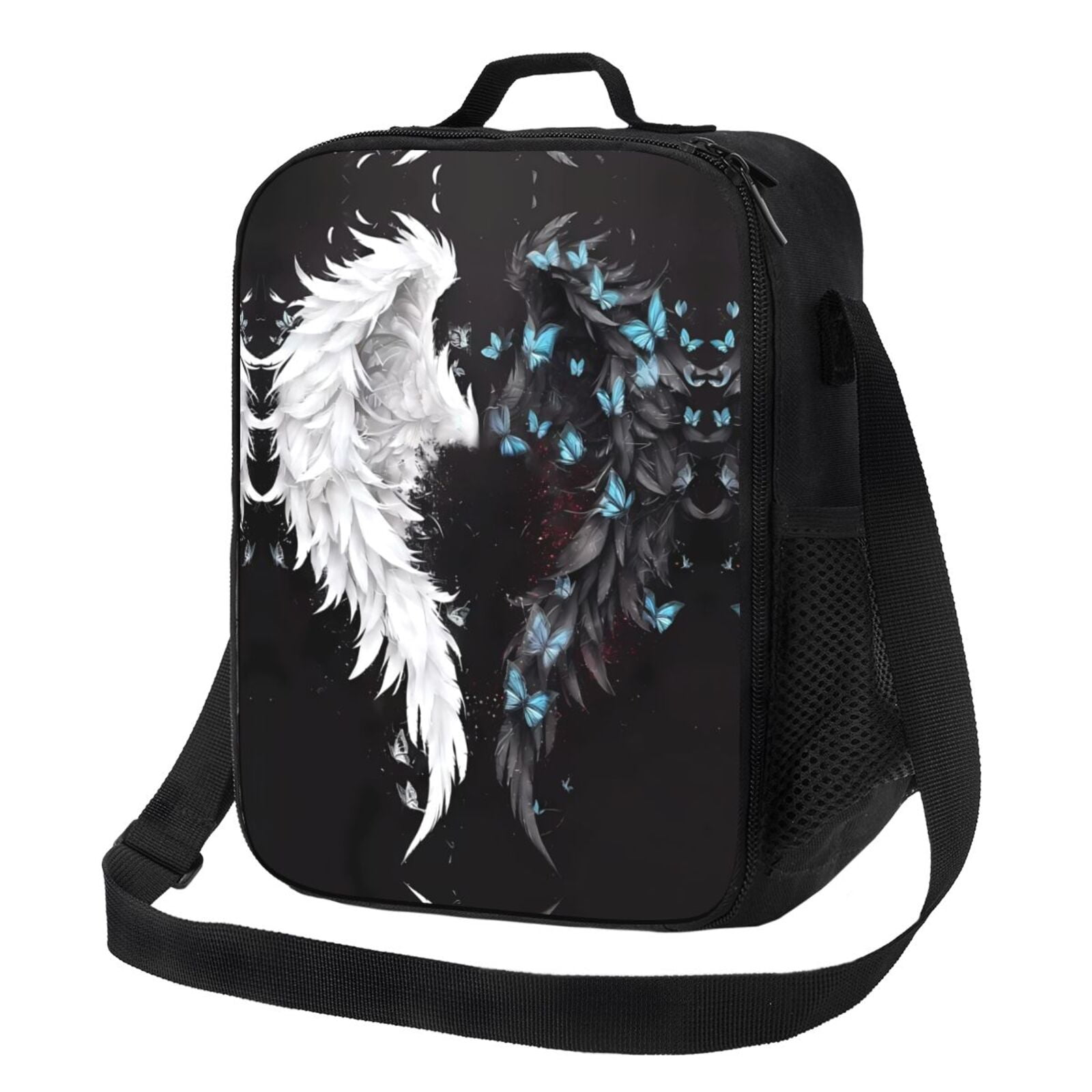 Lafuoo Butterfly Angel Wings Art Pattern Thermal Insulated One Shoulder ...