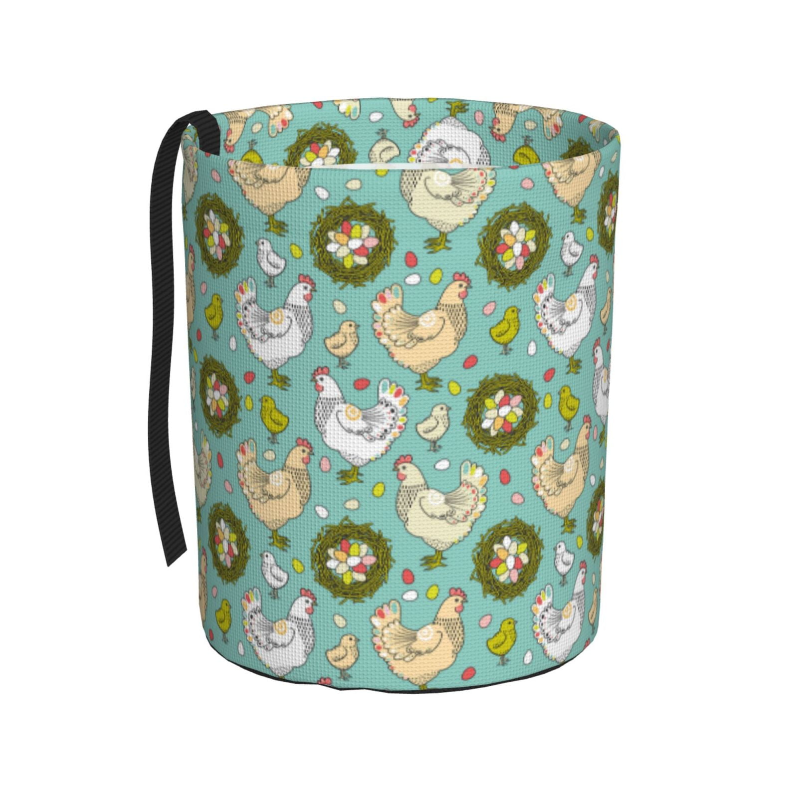 Lafuoo Chicken Laying Eggs Pattern Car Trash Can with Velcro Webbing ...