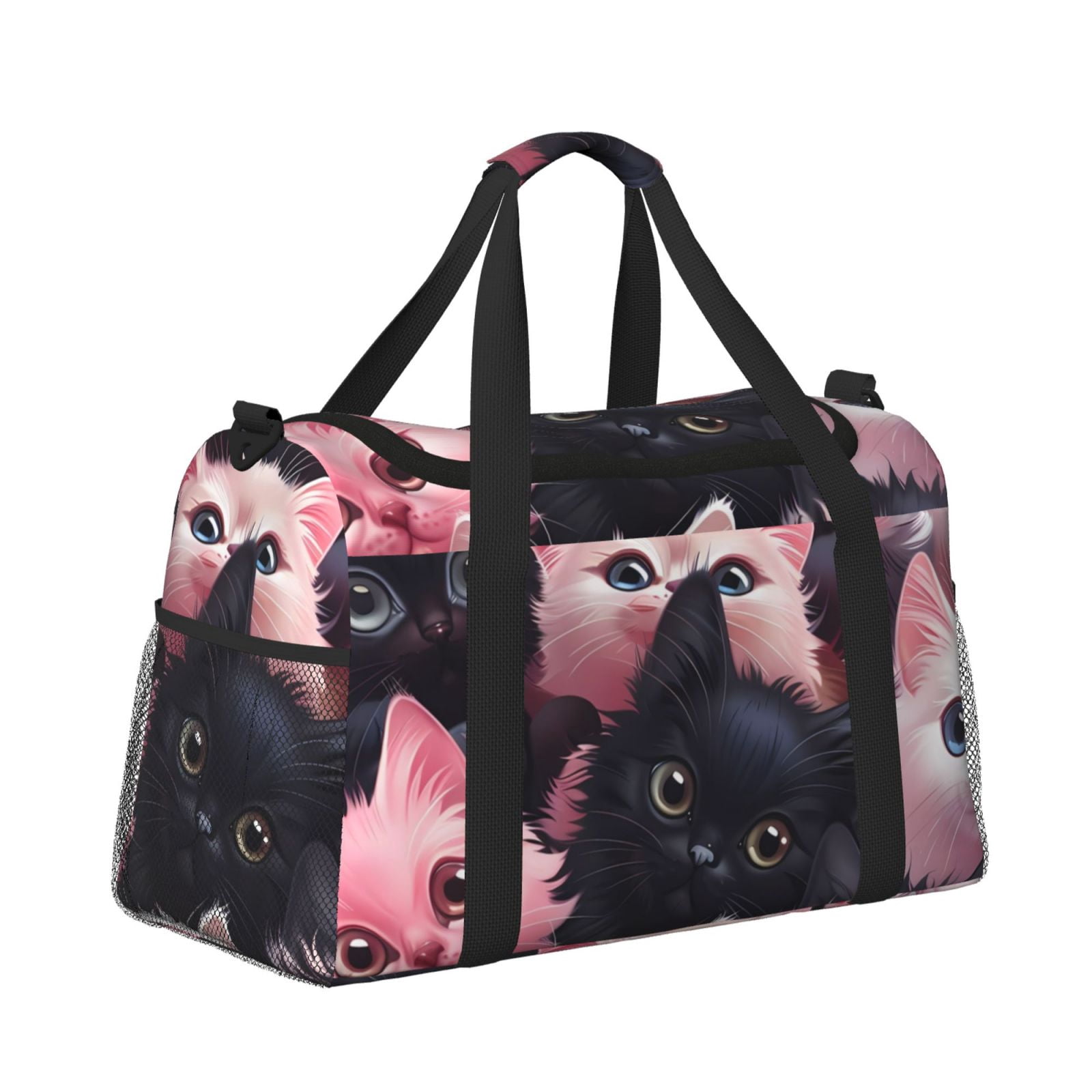Lafuoo Cute Kittens Group Portrait Pattern Hand-held Crossbody Travel ...