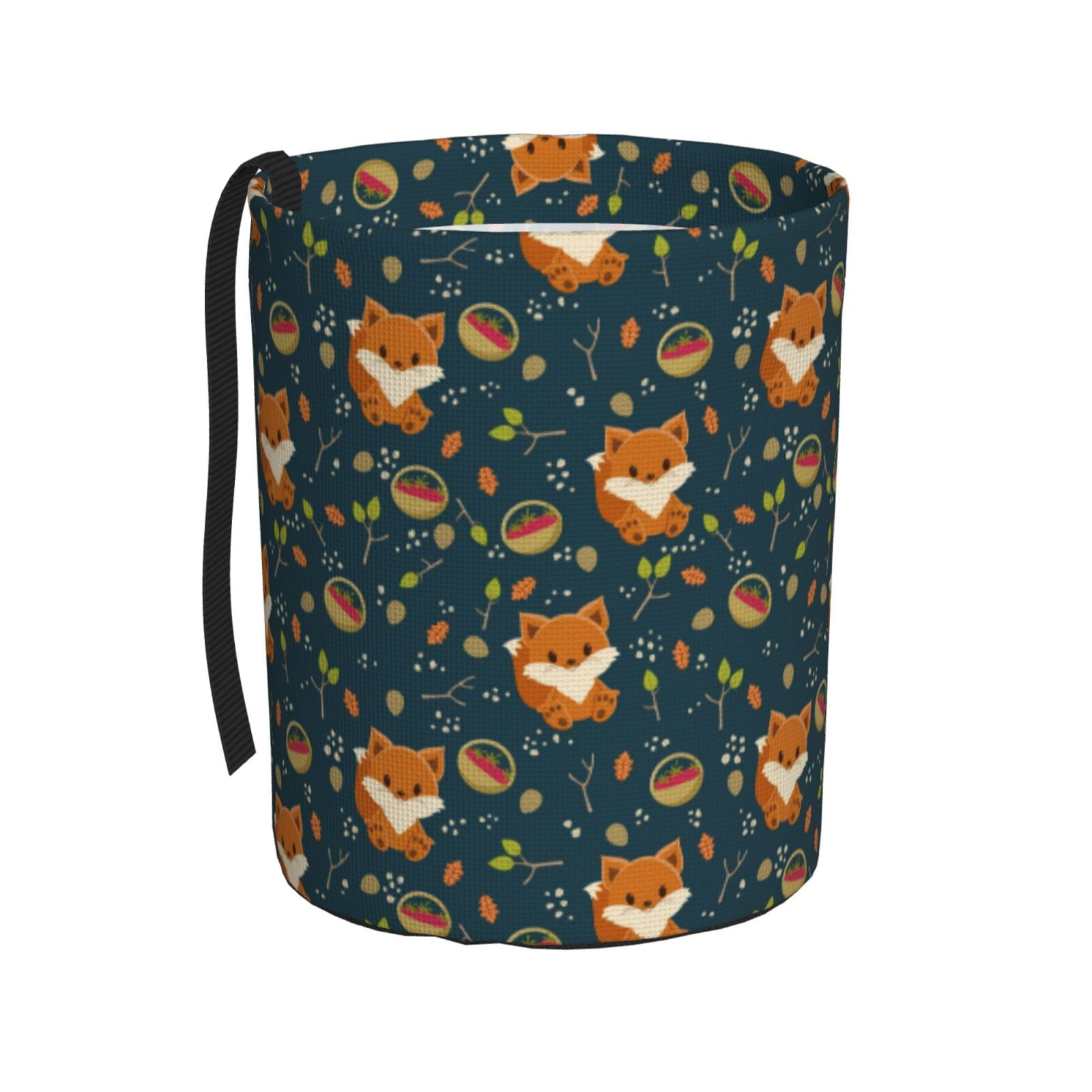 Lafuoo Cute plant fox Pattern Car Trash Can with Velcro Webbing ...