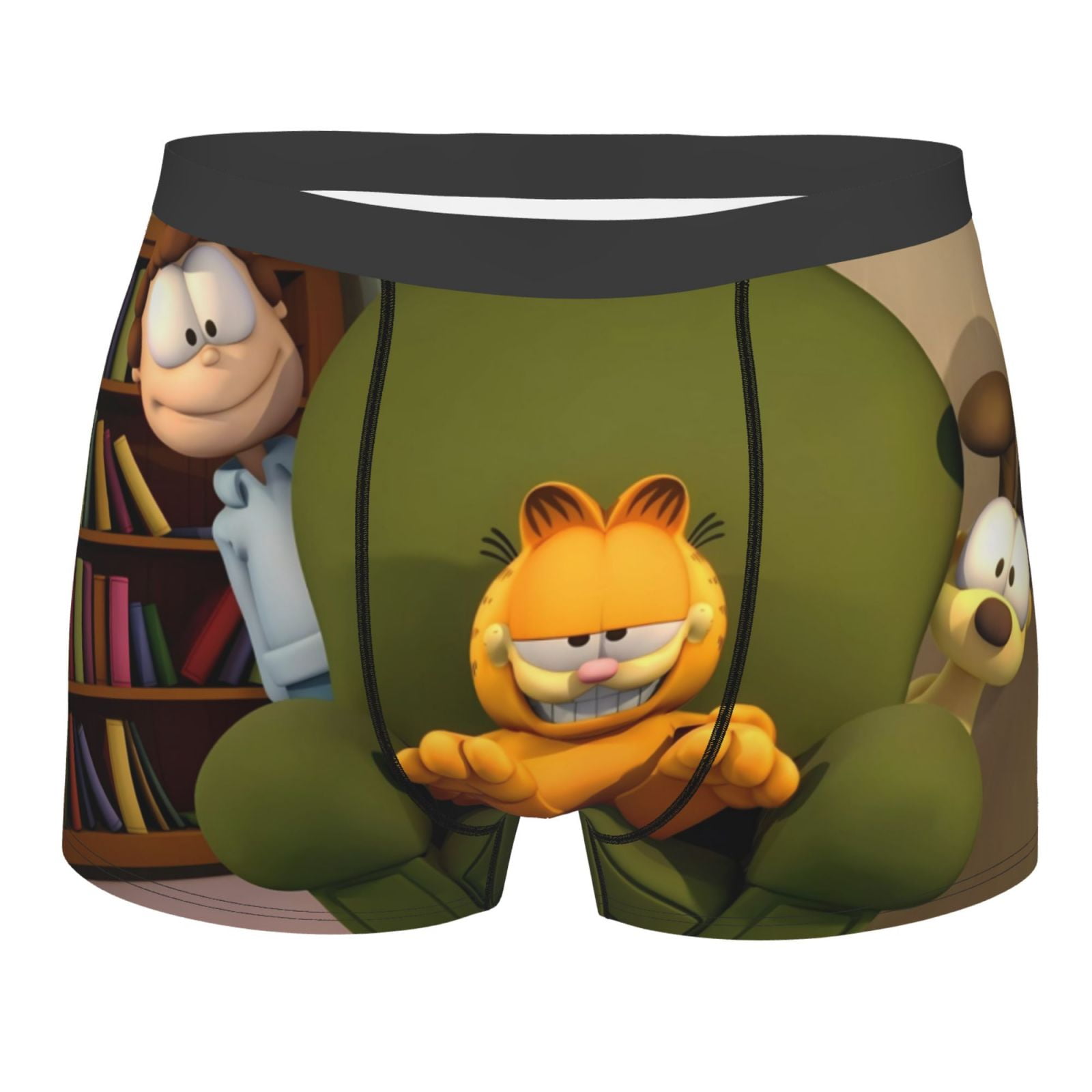 Lafuoo Garfield Pattern Men's Boxer Briefs, Elastic Waistband Boxer ...