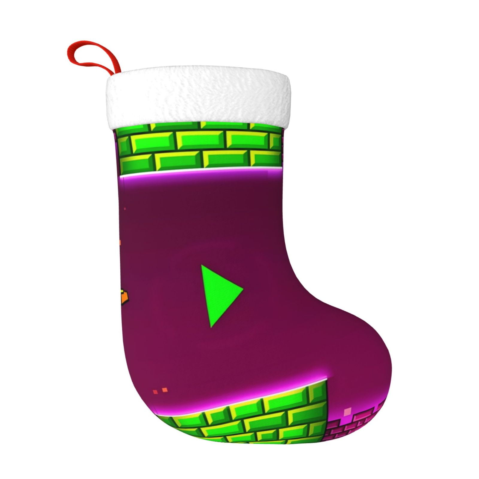 Lafuoo Geometry Dash Pattern Christmas Decoration Socks, Suitable for ...