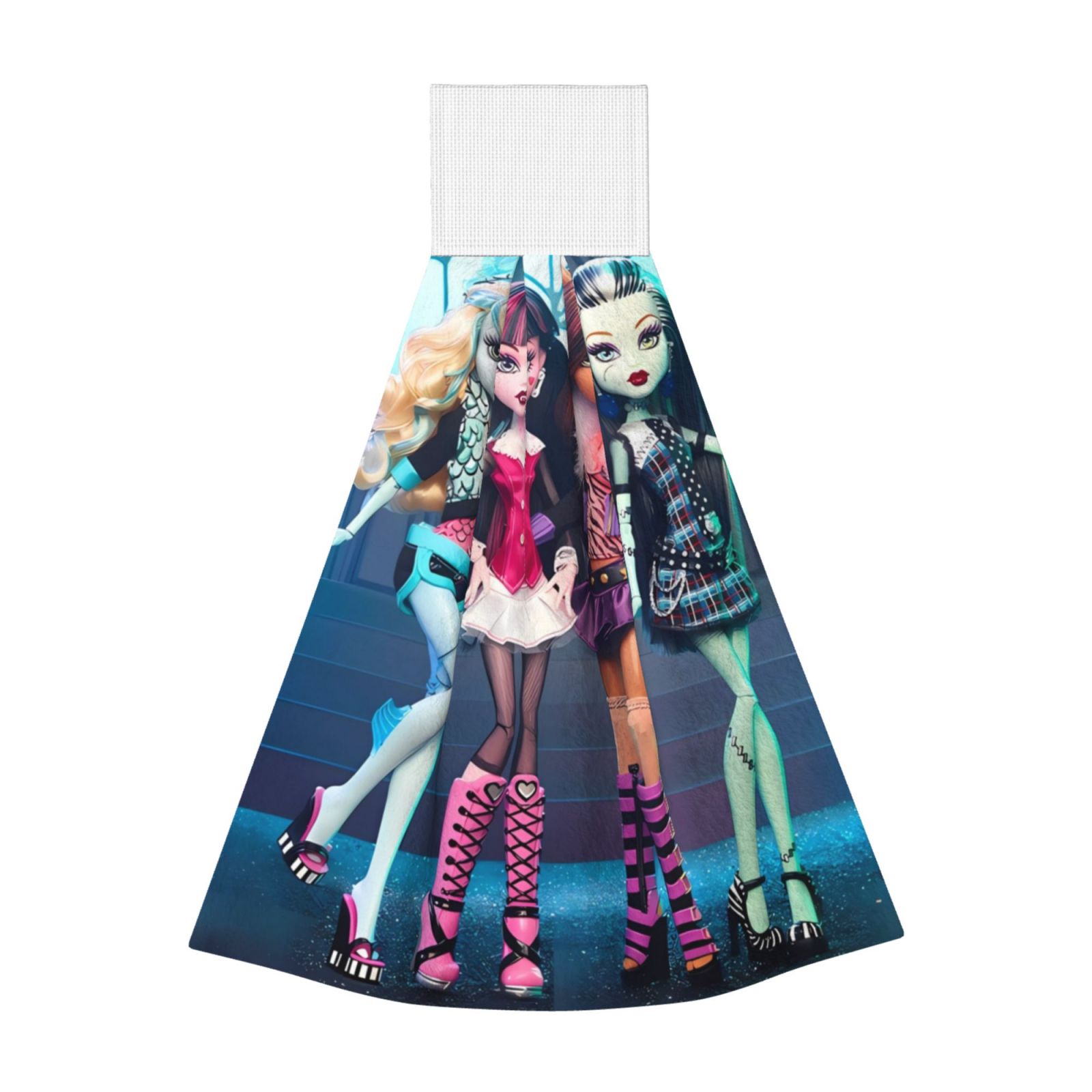 Lafuoo Monster High Pattern Coral fleece Hand Towels, Velcro Style ...
