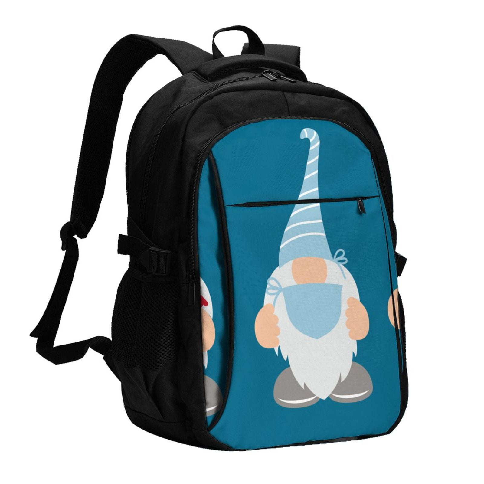 Lafuoo Nurse Doctor Gnomes Pattern USB Backpack, Multi-Pocket Laptop ...