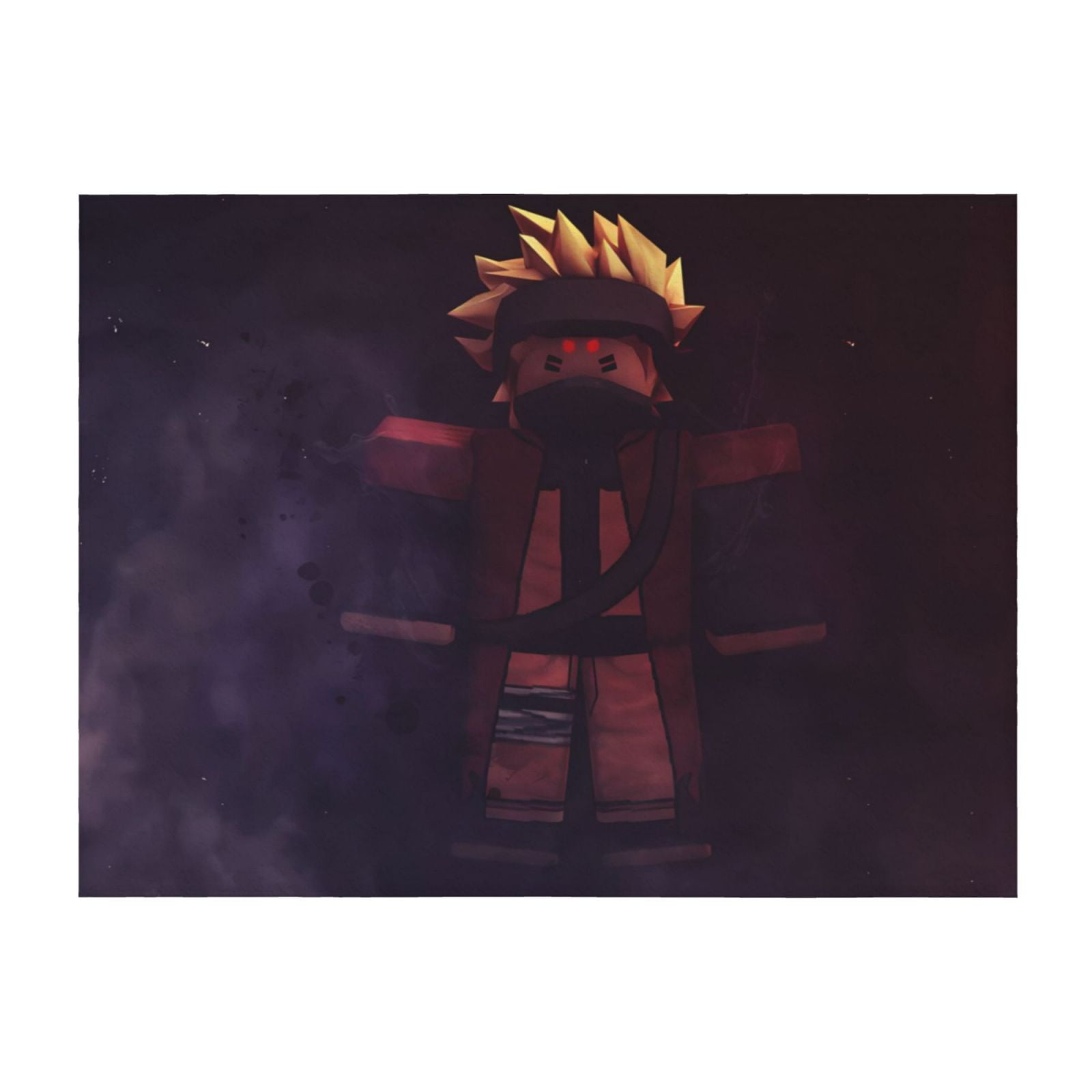 Lafuoo Roblox Pattern Flannel Blanket, Plush Blanket Suitable for Sofa ...