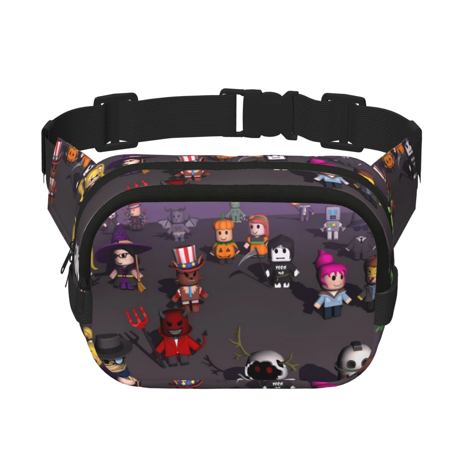 Lafuoo Roblox Pattern Square Double Layer Waist Bag, Adjustable Buckle ...