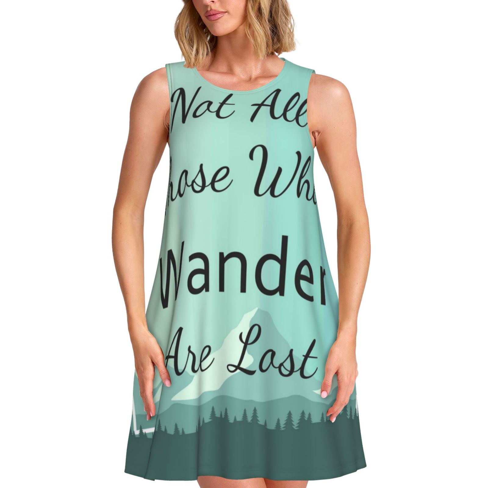 Lafuoo Not All Those Who Wander Are Lost1 Pattern Women's Sleeveless ...