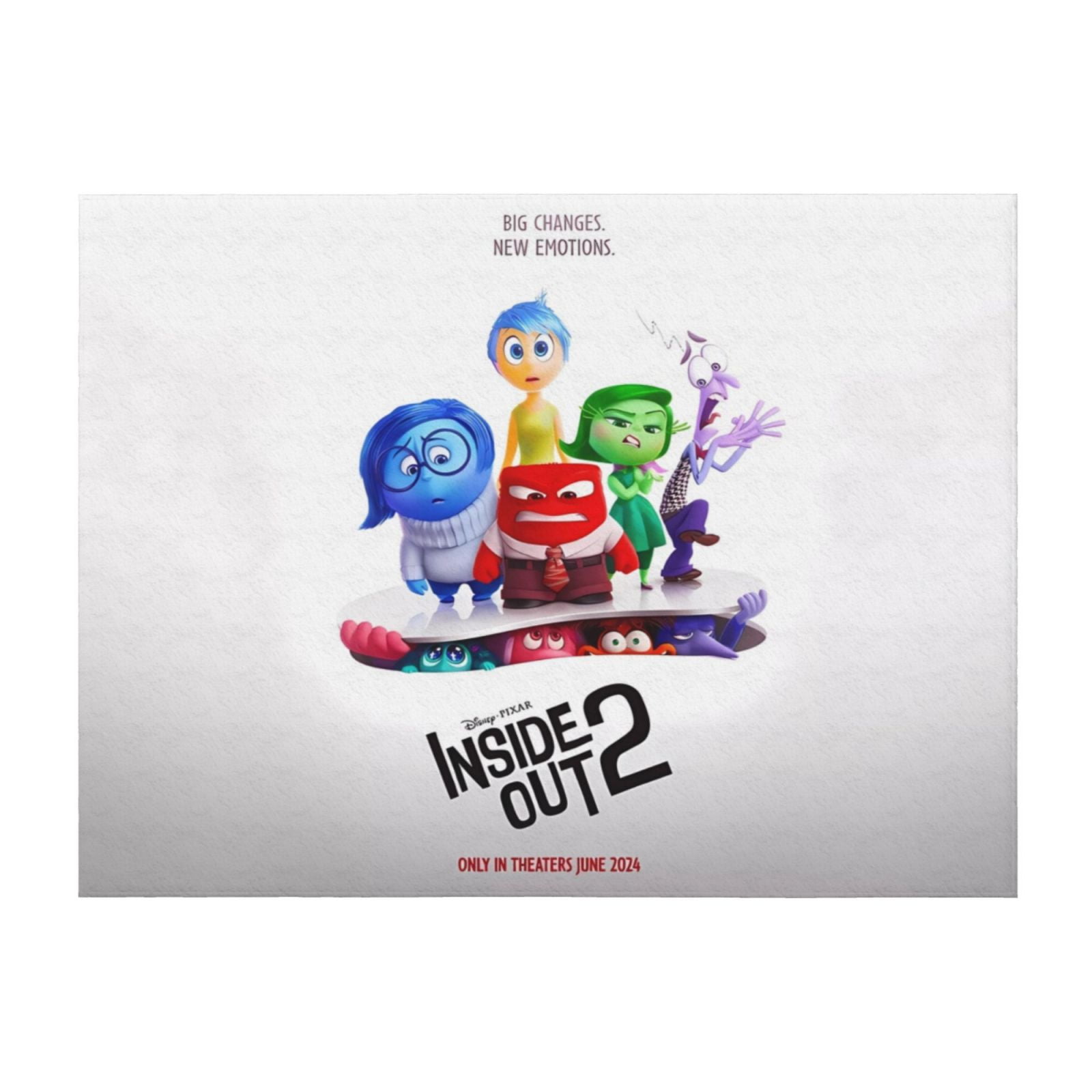 Lafuoo inside out 2 Pattern Flannel Blanket, Plush Blanket Suitable for ...