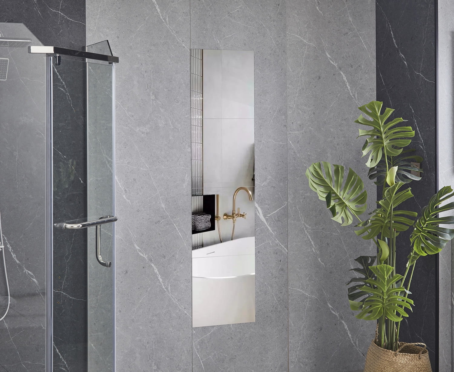 Lafuria Gym Mirrors 12"/14"/16" Square Wall Mounted Mirror, Frameless ...