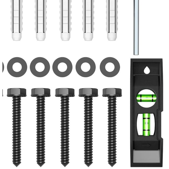 Lag Bolt Kit for TV Wall Mount, Including Lag Bolts, Wall Anchors ...