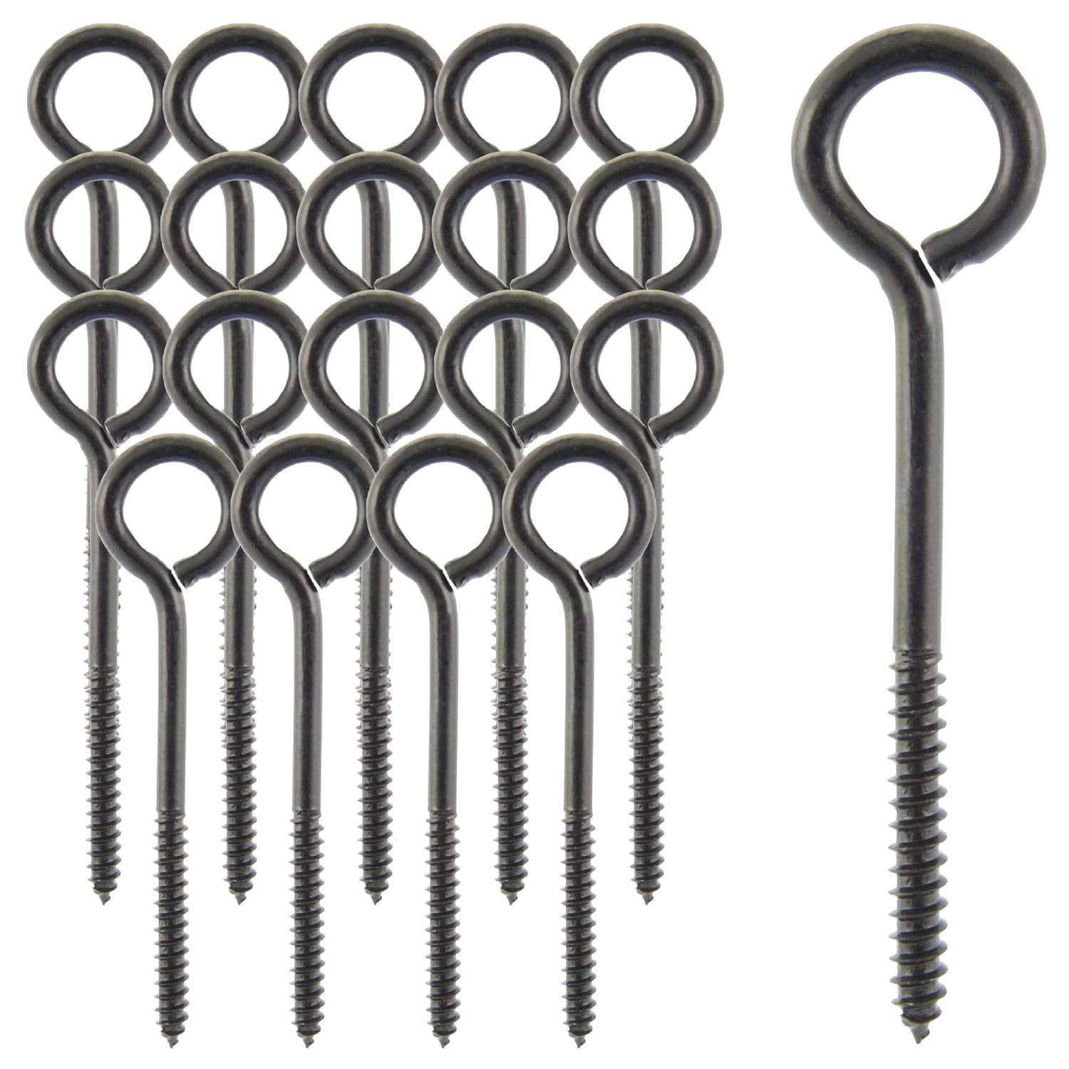 The Lag Screw Eye, 20-Pack, 5 Inch x .31 inch - Heavy-Duty, Weather ...