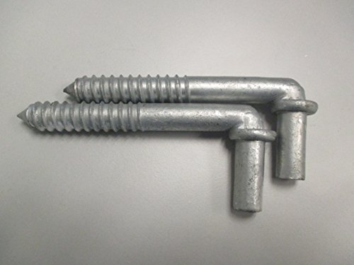 Lag Screw Style 2 Pc Pack Chain Link Gate Hinge 5/8" x 4-1/2" - Walmart.com