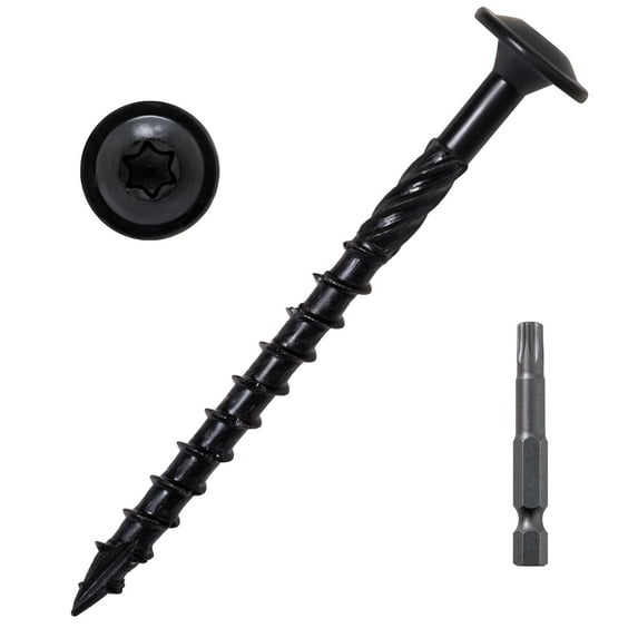 Lag Screws 3 Inch, Structural Wood Screw #14 x 3, 50-PCS Heavy Duty ...