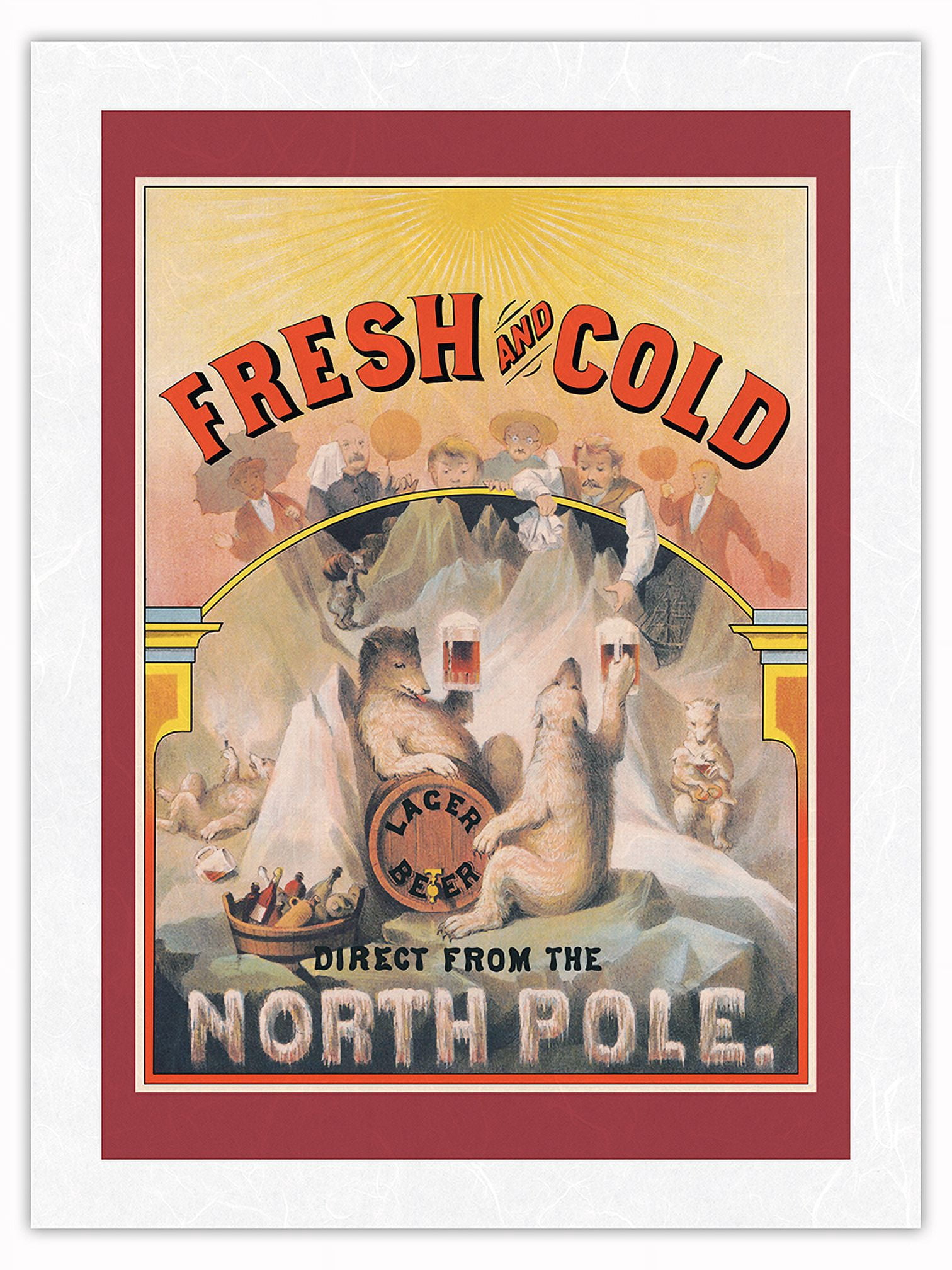 Lager Beer - Fresh & Cold Direct from the North Pole - Vintage ...