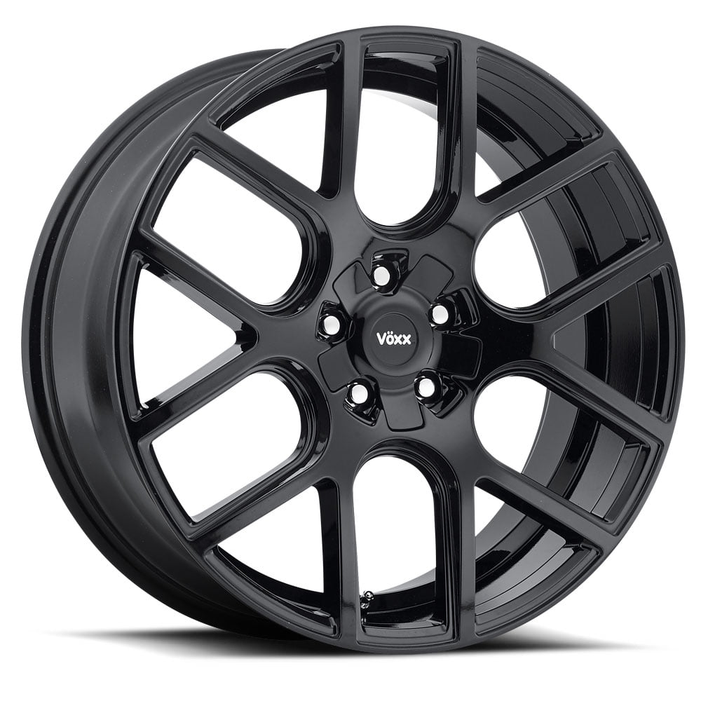 Lago Custom Wheel 17x7.5 inch 5-108 Bolt-Pattern 40 Offset Gloss Black ...