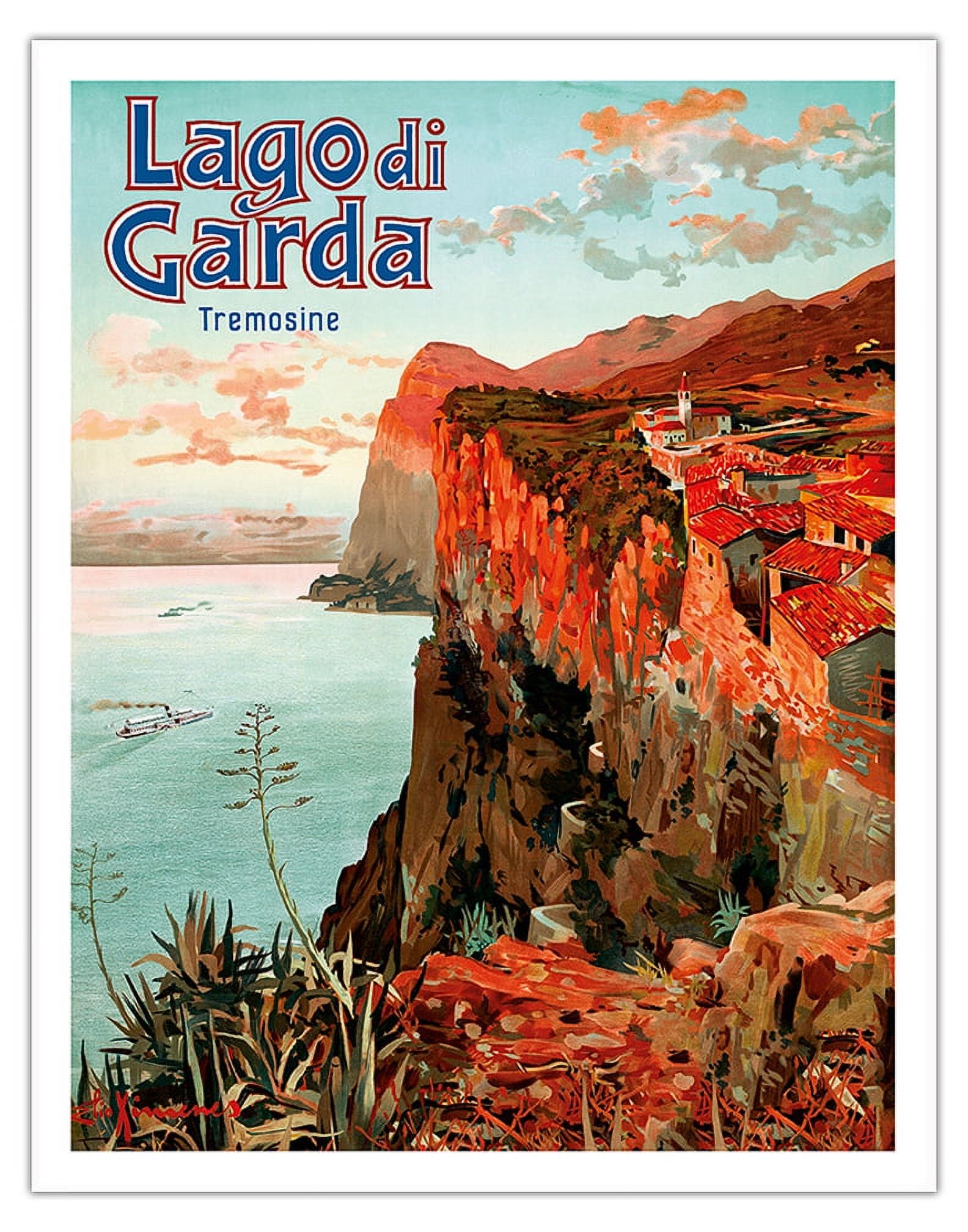 Lago di Garda (Lake Garda) - Tremosine Italy - Vintage Railroad Travel ...