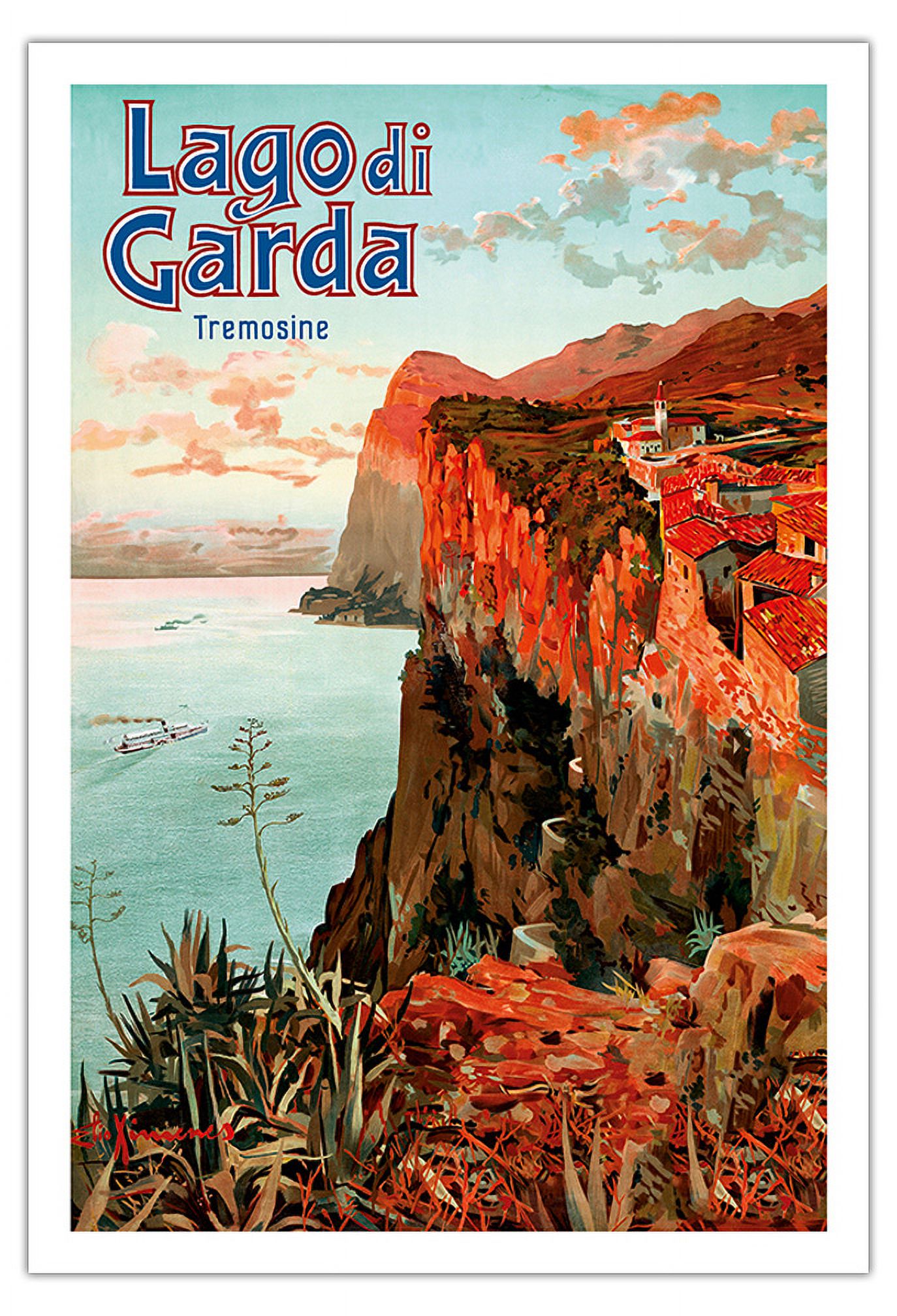 Lago di Garda (Lake Garda) - Tremosine Italy - Vintage Railroad Travel ...