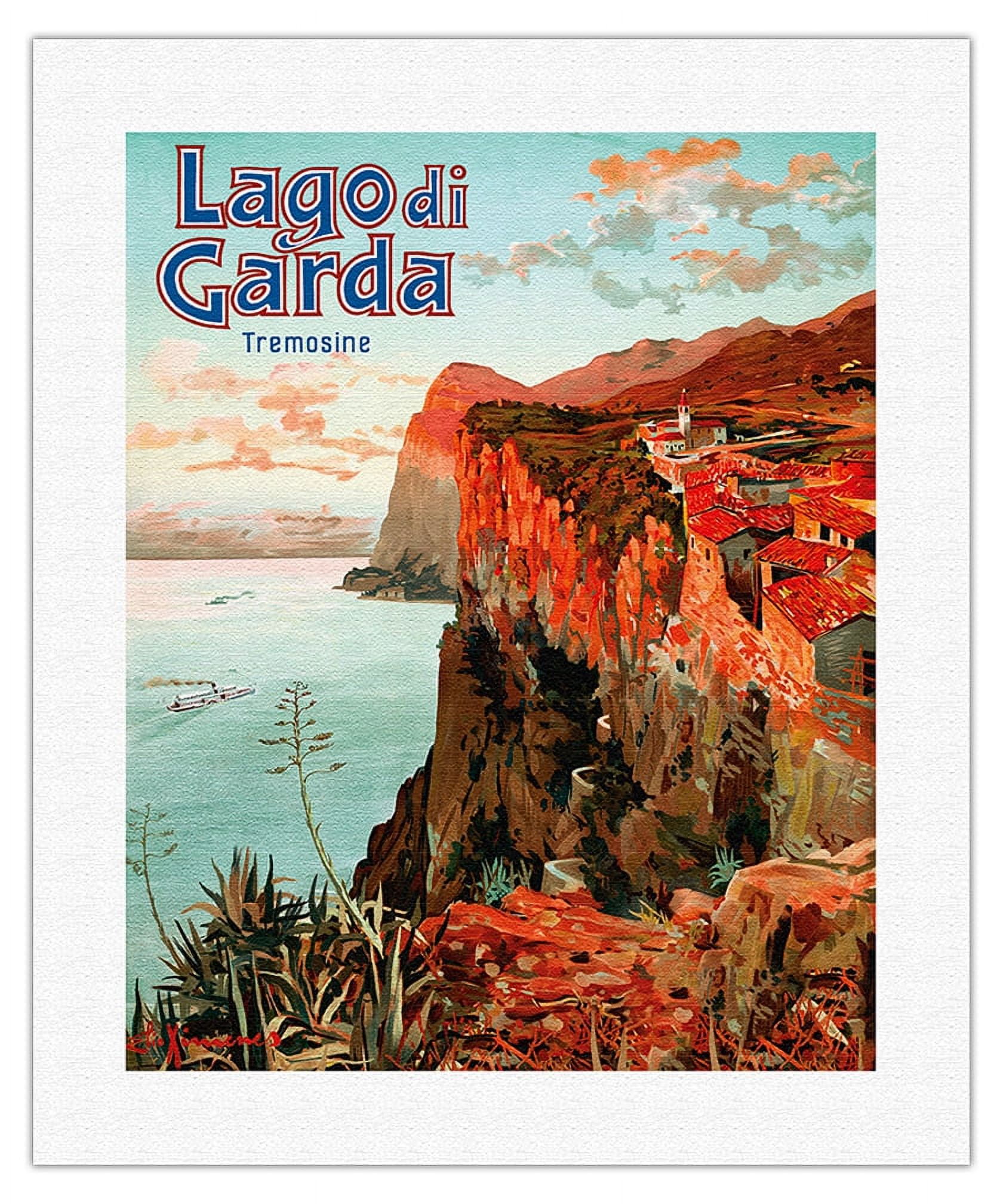 Lago di Garda (Lake Garda) - Tremosine Italy - Vintage Railroad Travel ...