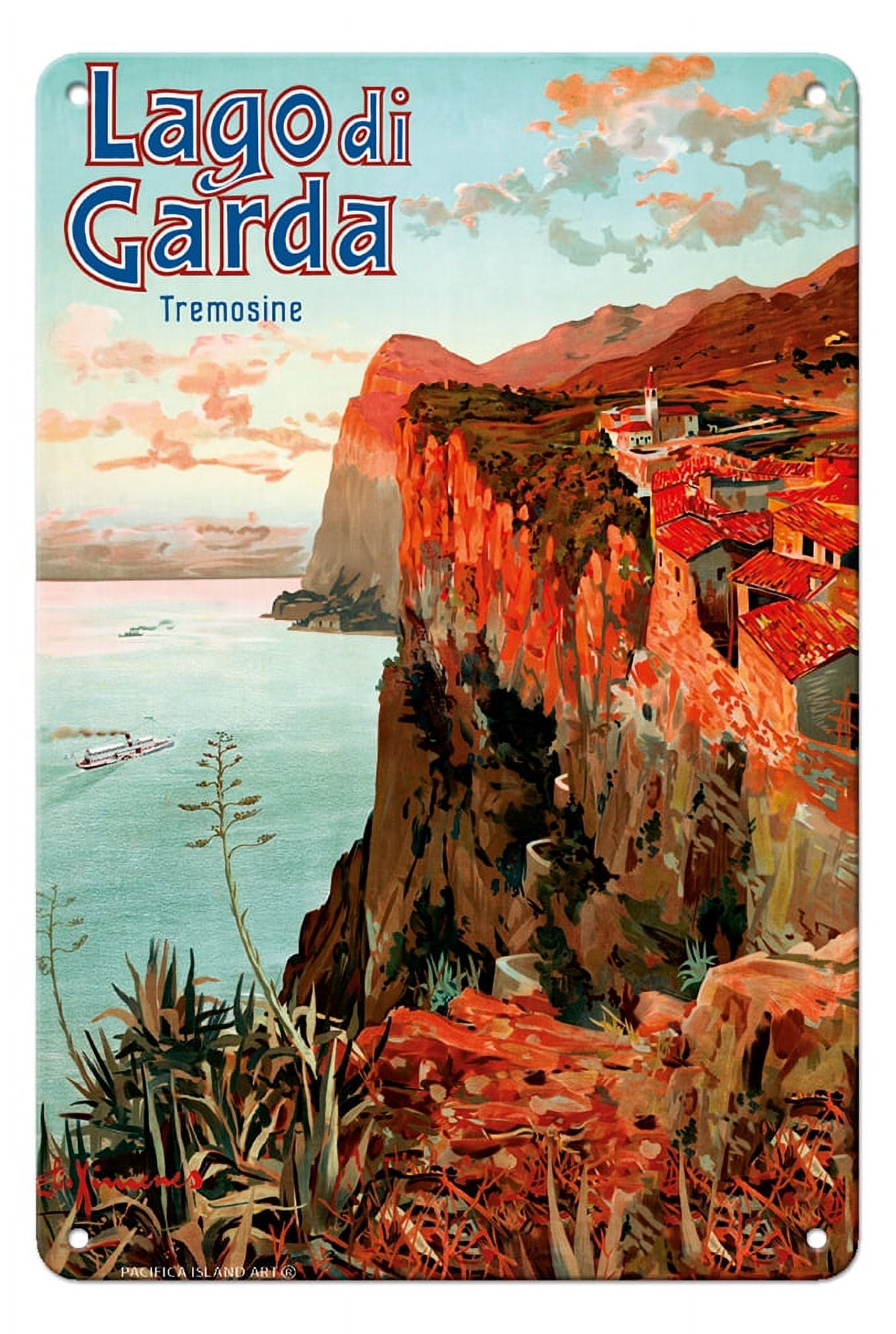 Lago di Garda (Lake Garda) - Tremosine Italy - Vintage Railroad Travel ...