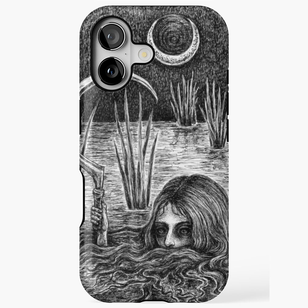 Lagoon Creepy Monster Gothic creepy Dark Halloween Vintage iPhone Tough ...