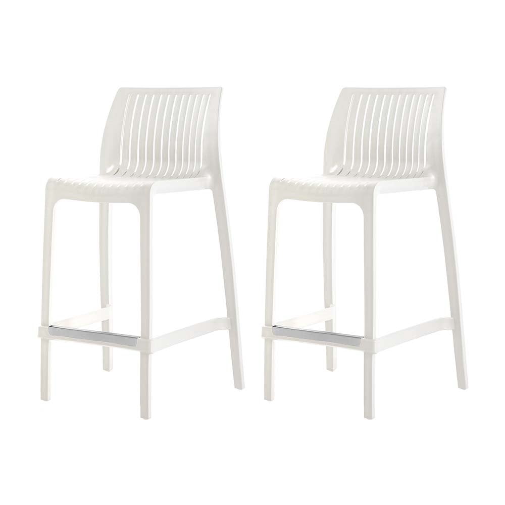 Lagoon Milos Resin Stackable Counter Stool Set of 2 - Walmart.com