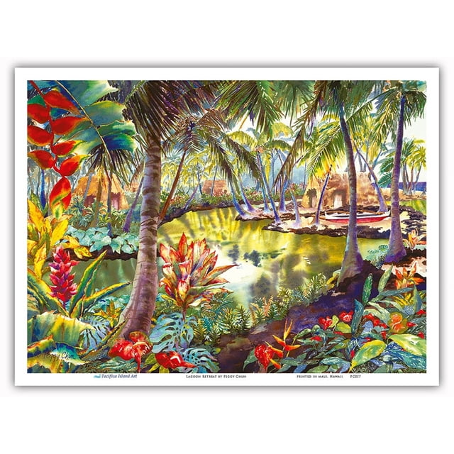 Lagoon Retreat - Hawaiian Hidden Lagoon - From an Original Hawaii ...