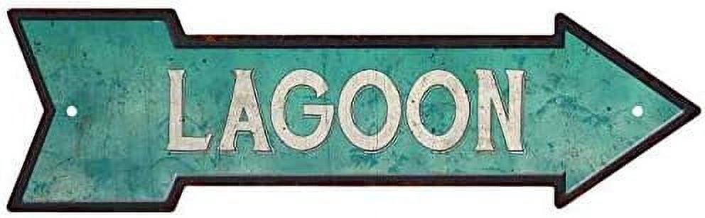 Lagoon Rt Vintage Looking Beach House Metal Sign 5x17 205170001022 ...
