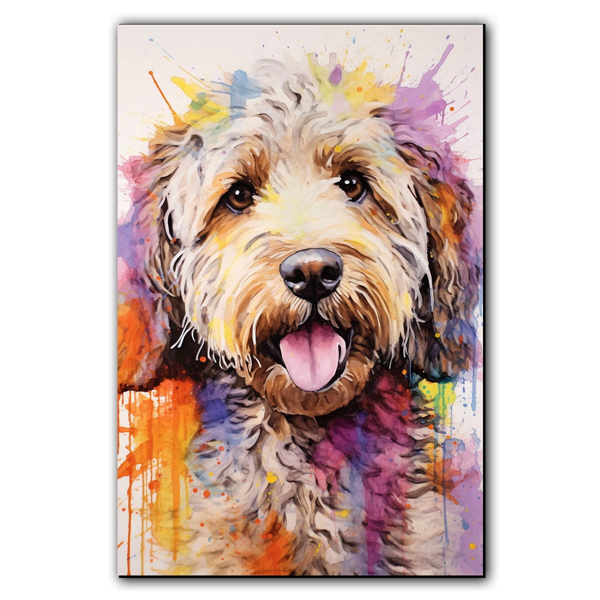 Lagotto Romagnolo Dog Gift - Art Bedroom - Graffiti Dog Wall Art For ...