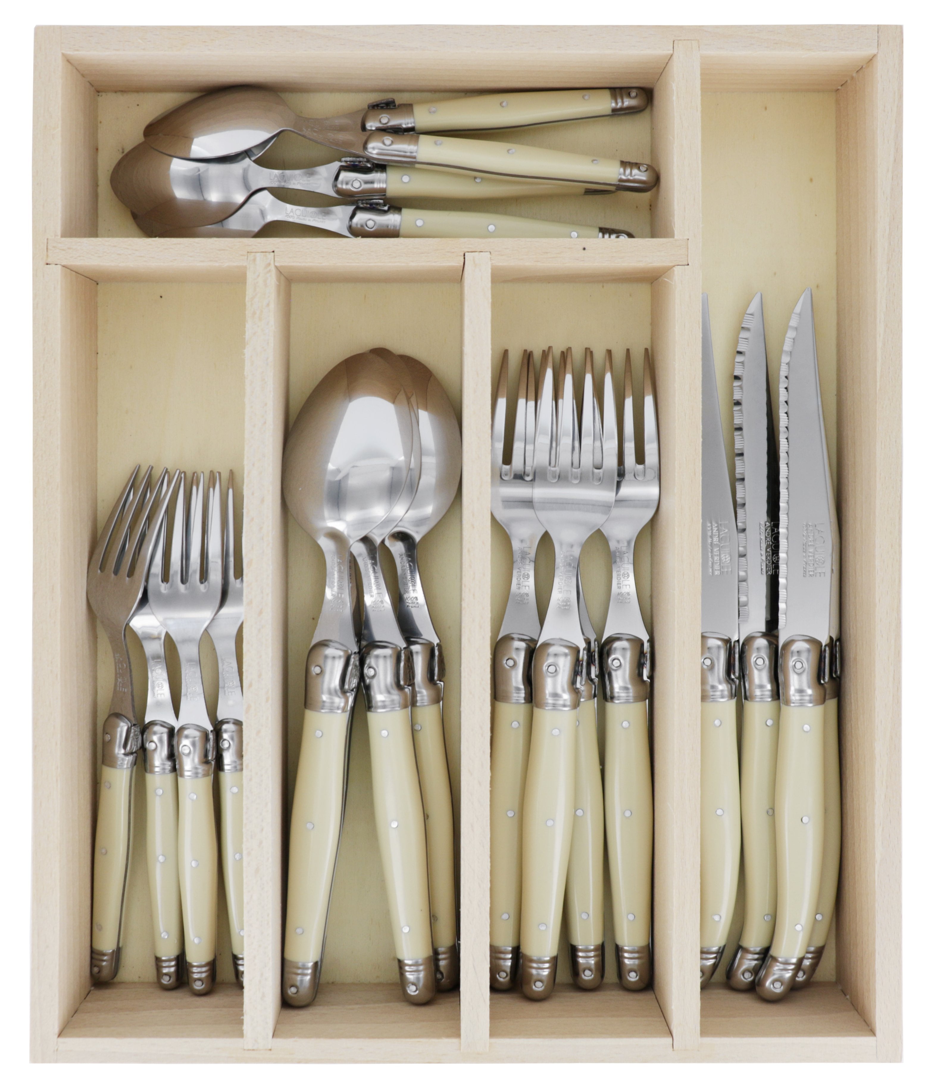 Laguiole Andre Verdier Flatware 20 Piece Set Service for 4 Debutant ...