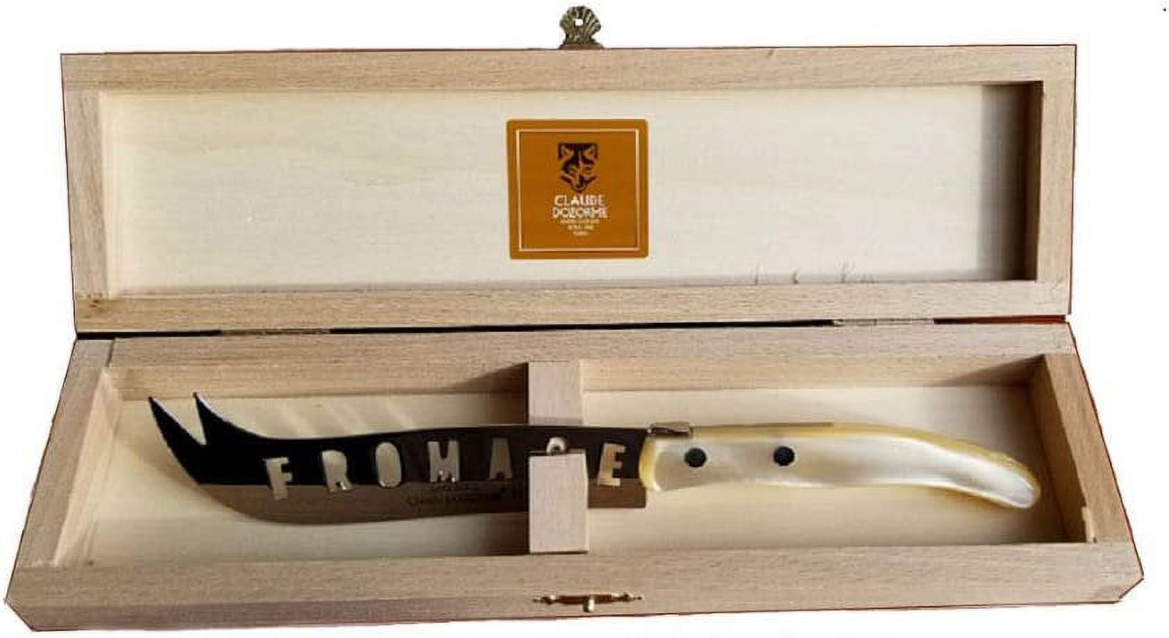 Laguiole Cheese Knife Fromage XXL Berlingot Natural Pearl Handle with ...