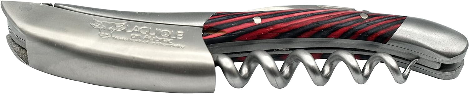 Laguiole En Aubrac Sommelier Waiter's Corkscrew, Samba Wood With Pink ...