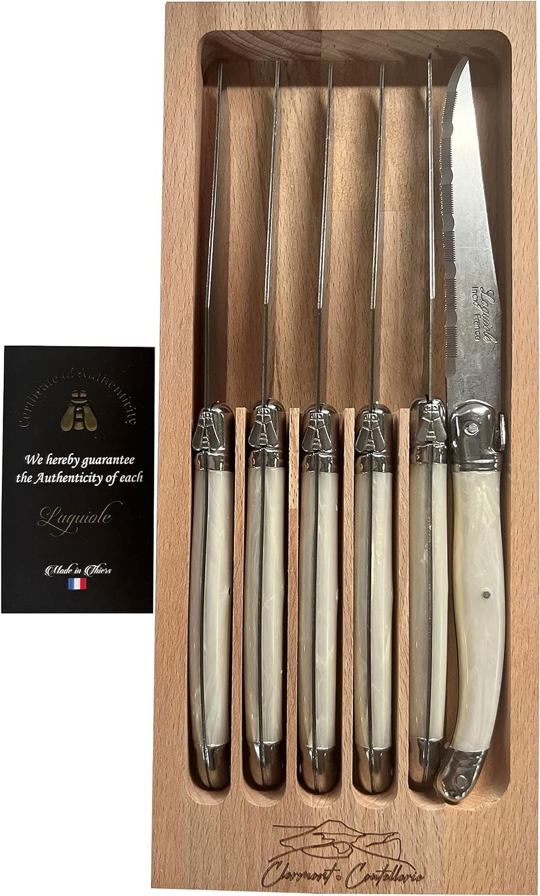 Laguiole Serrated Edge Sharp Premium Dishwasher Safe Full Tang ...