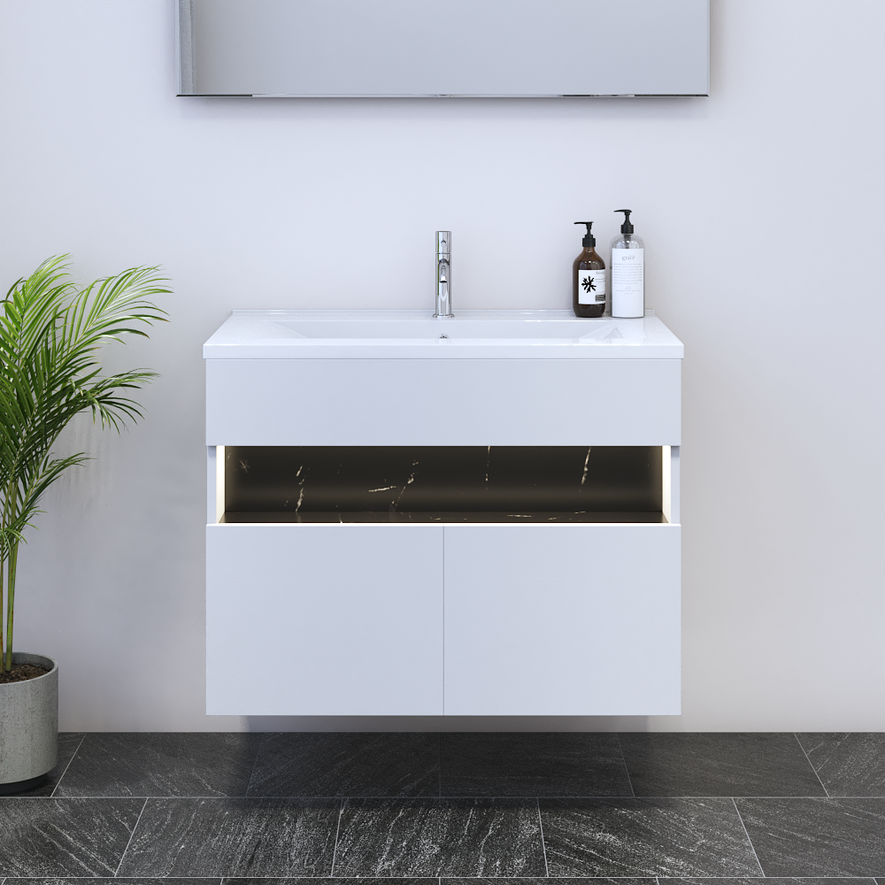 Laguna 2D 80 Floating Bathroom Vanity - Walmart.com