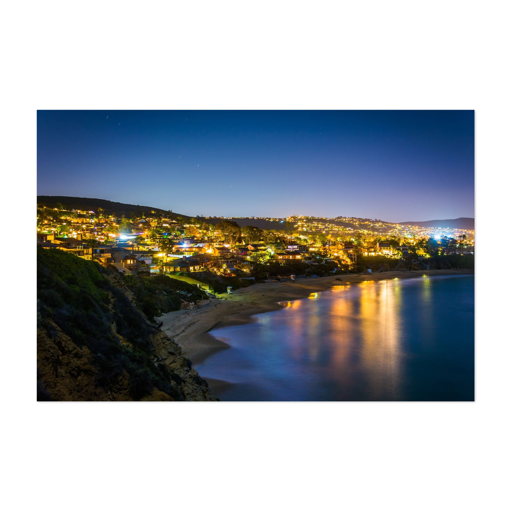 Laguna Beach at Night - Laguna Beach California Photography Coastal ...