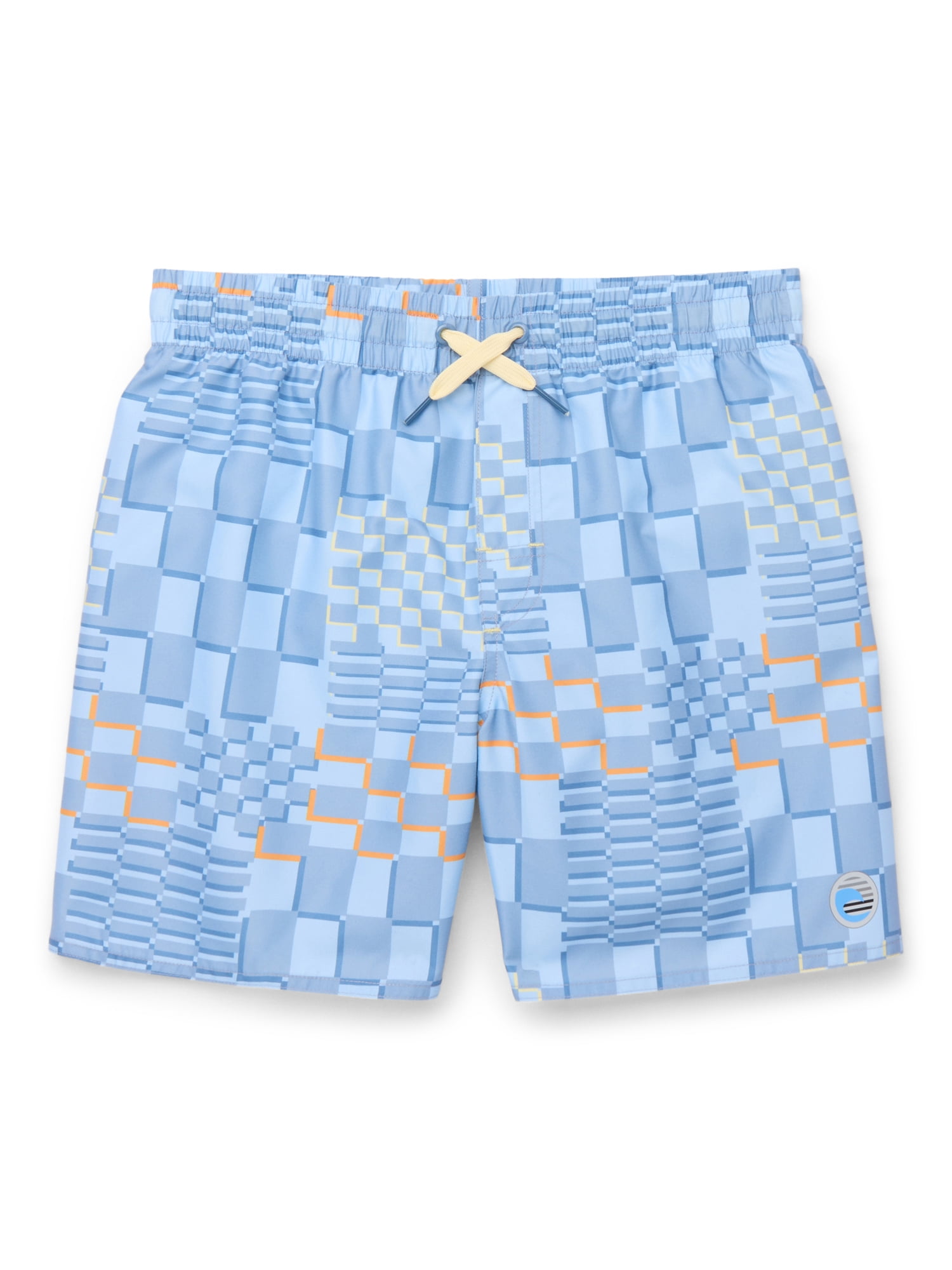 Laguna Boys Checker Print Swim Trunks with UPF50, Sizes 8-16 - Walmart.com