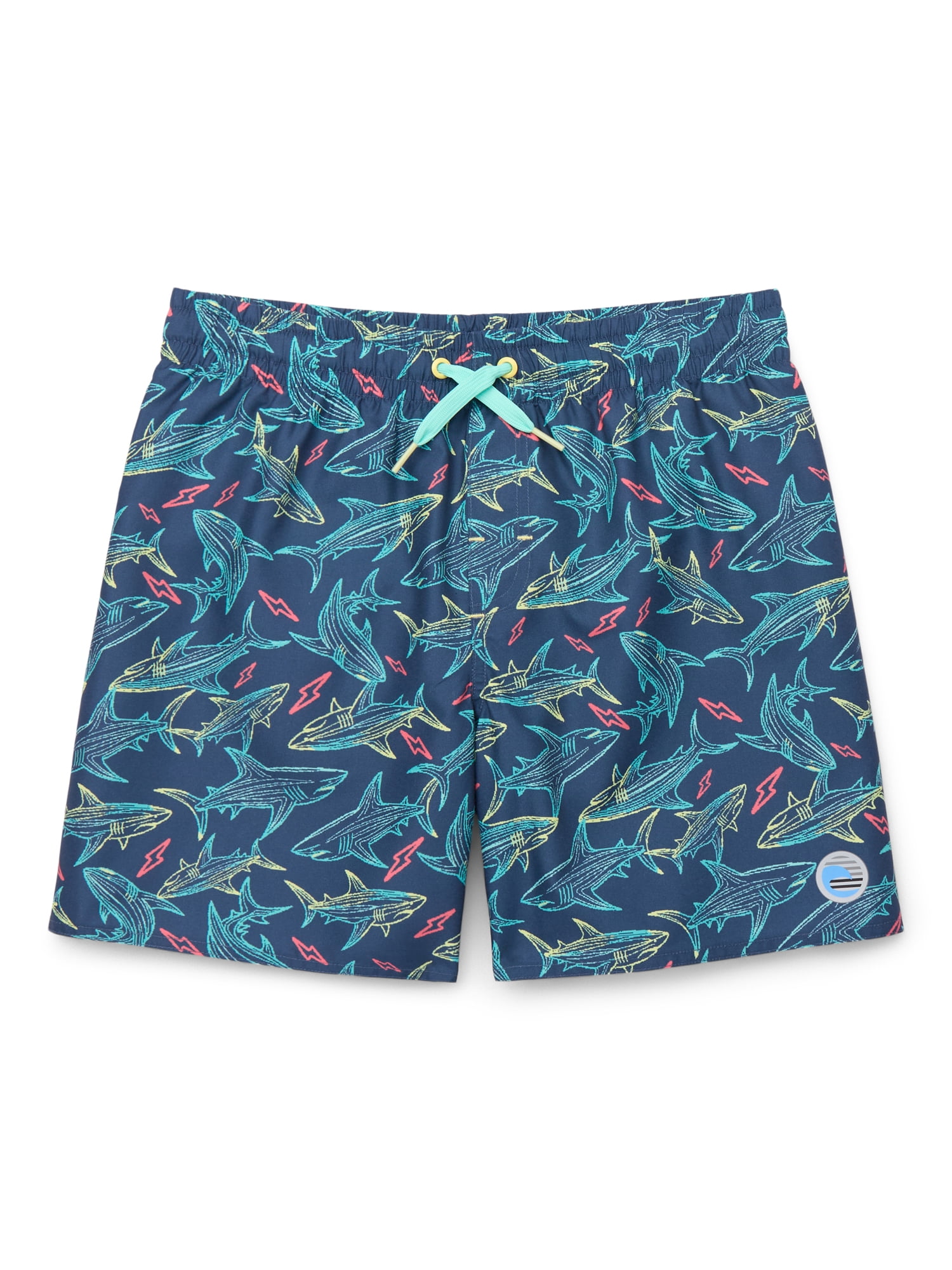 Laguna Boys Flash Shark Swim Trunks with UPF50, Sizes 4-20 - Walmart.com
