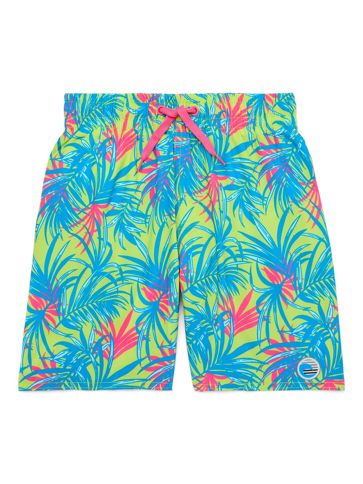 Laguna Boys’ Palm Print Swim Trunks with UPF 50, Sizes 8-14 - Walmart.com