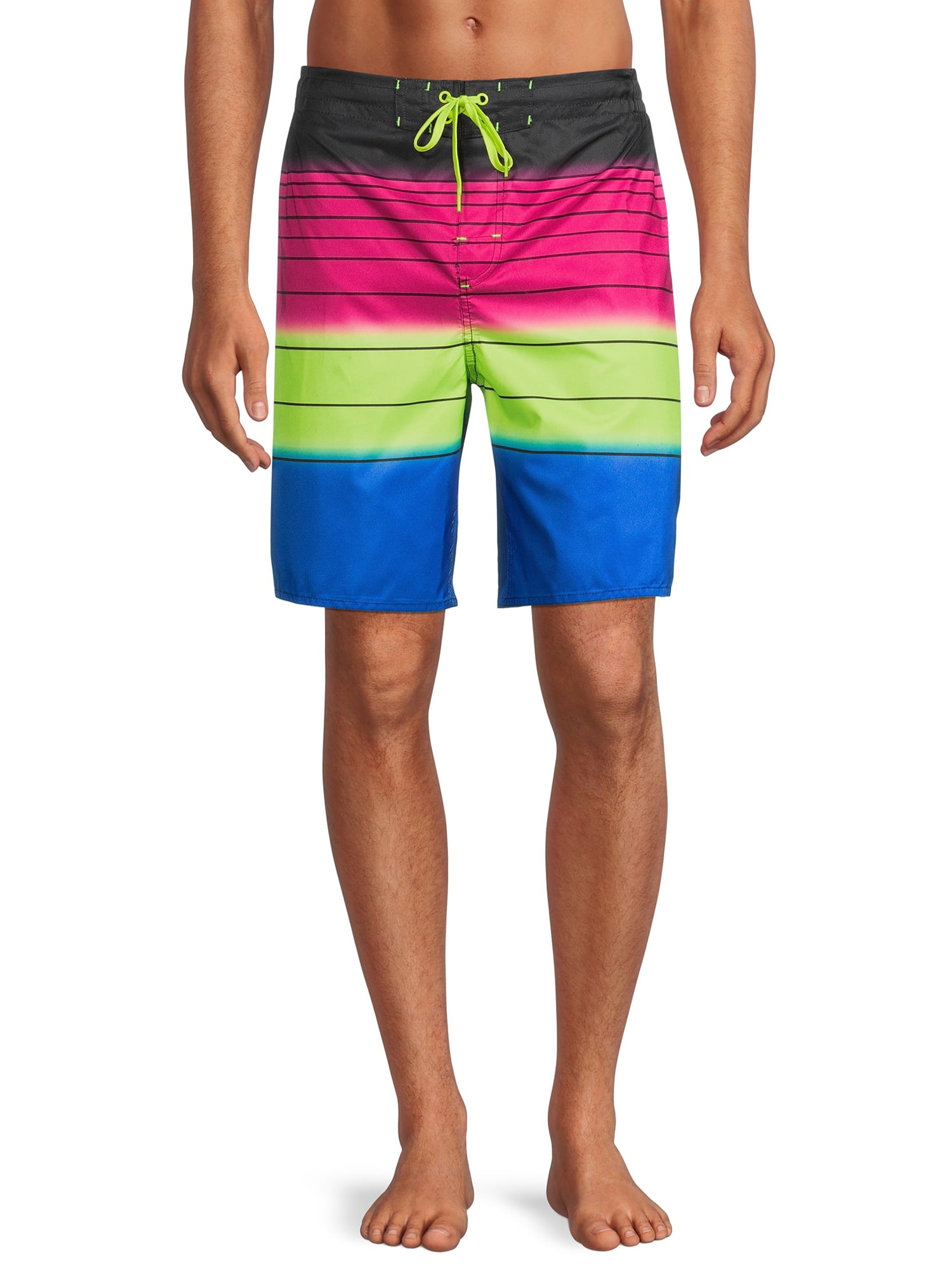 Laguna Ombre Stripes Swim Trunks - UPF 50+ Sun Protection - Walmart.com