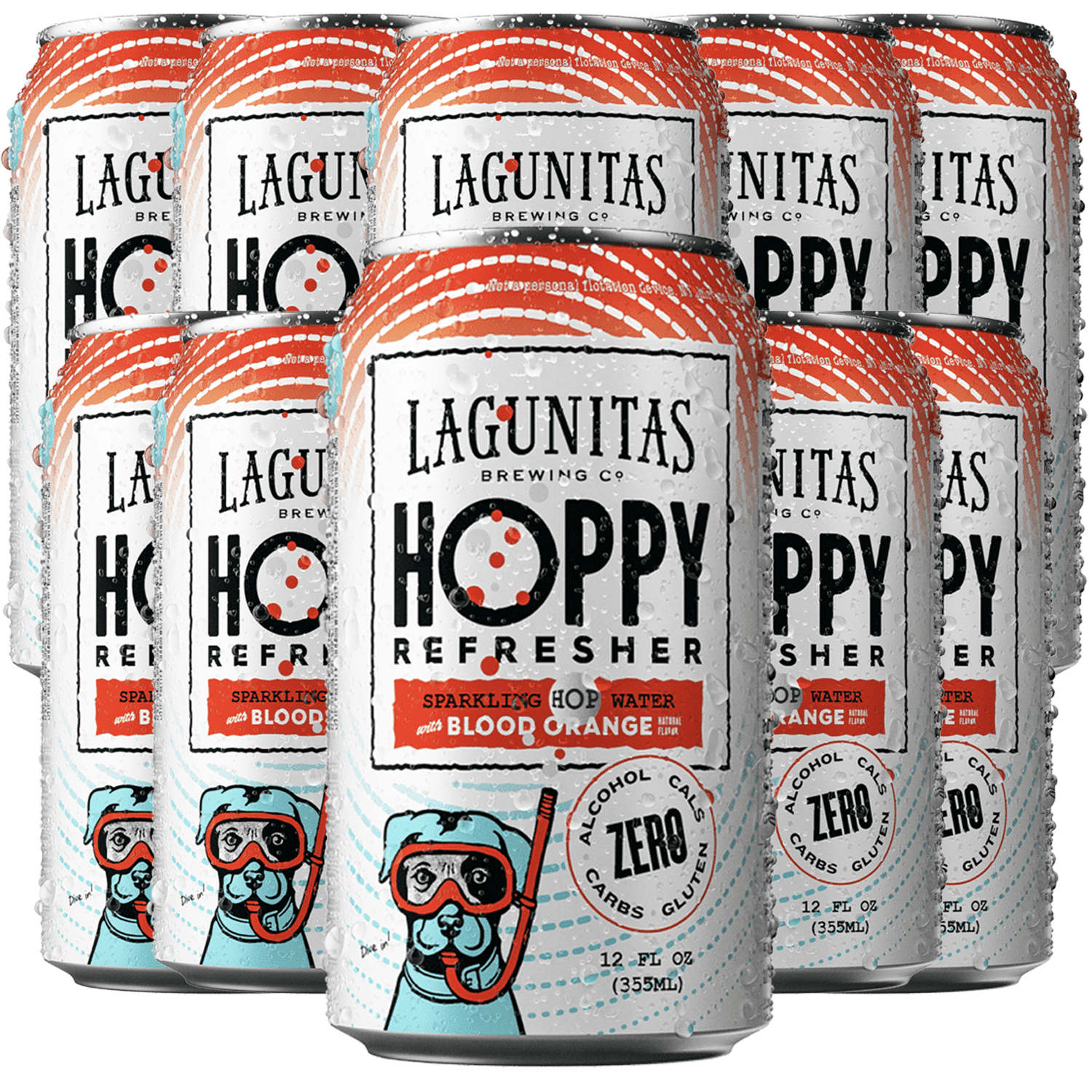 Lagunitas Hoppy Refresher, Blood Orange, Non-Alcoholic Hop Water Drink | Refreshing Alcoholic ...