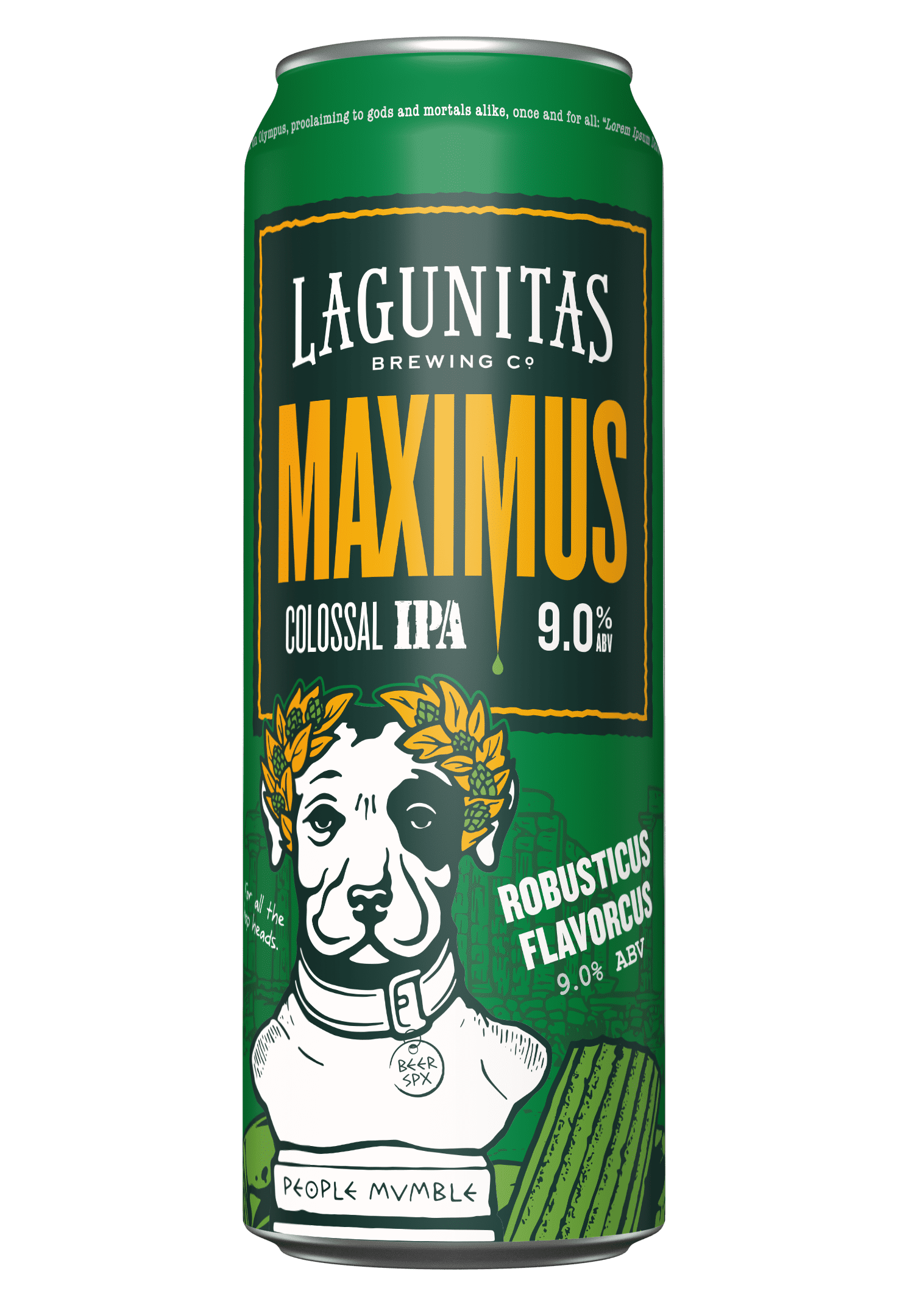 Lagunitas Maximus IPA Beer, Single 19.2 fl. oz. Can, 9% ABV, Dry-Hop ...